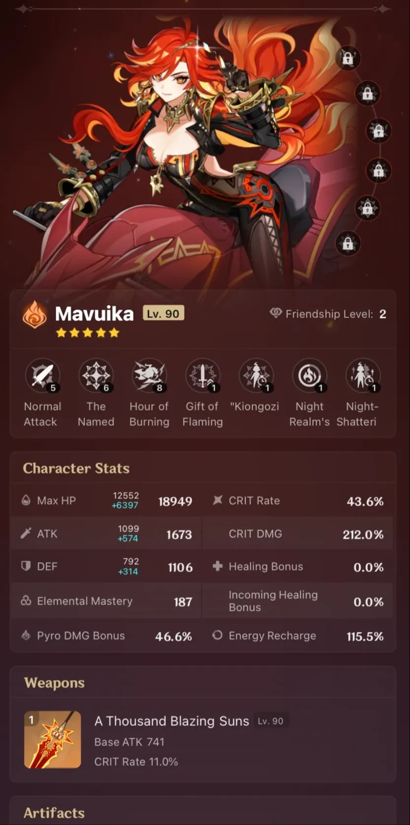 Current Mauvika Build! Genshin Impact | HoYoLAB