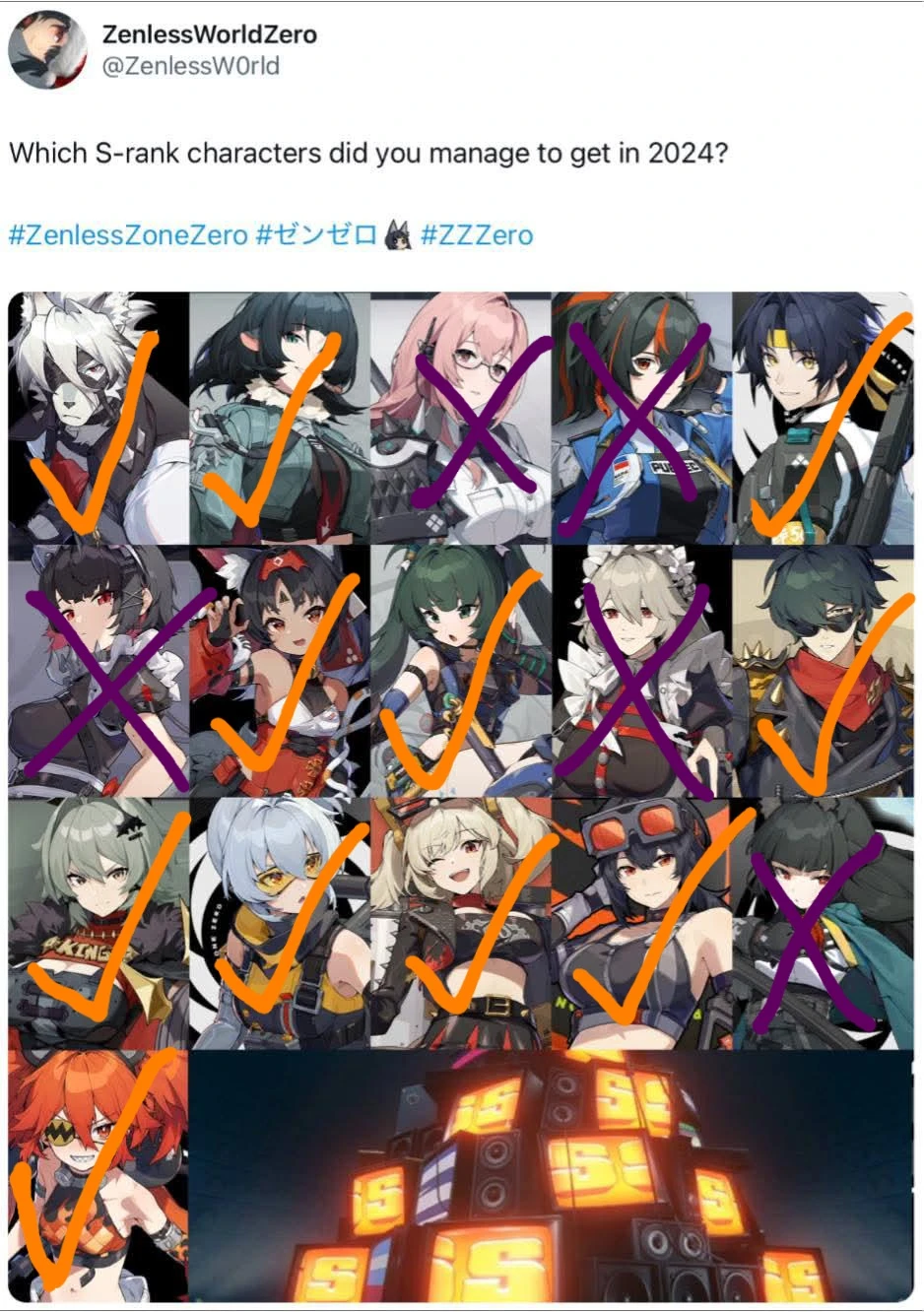 2024 S-Rank Agent Pulls Zenless Zone Zero | HoYoLAB