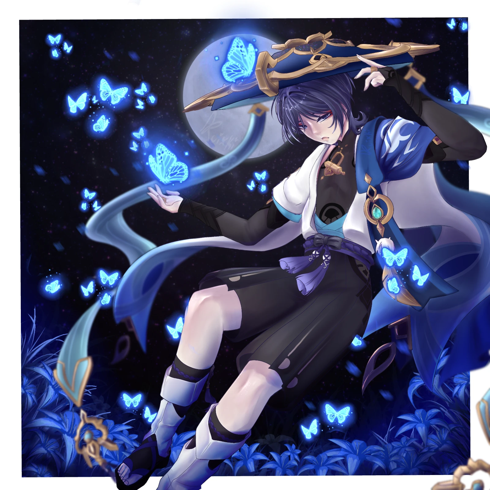 Wanderer birthday art Genshin Impact | HoYoLAB