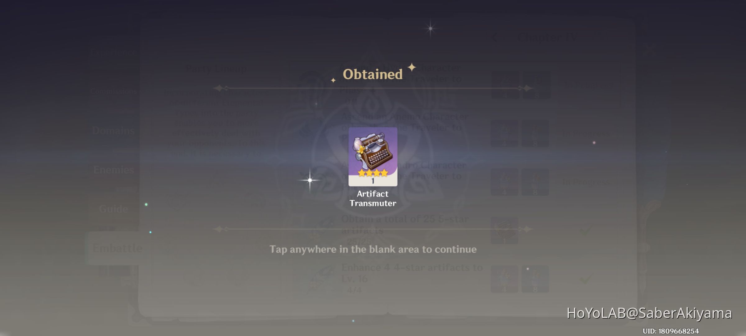 I've got an Artifact Transmuter! Genshin Impact | HoYoLAB