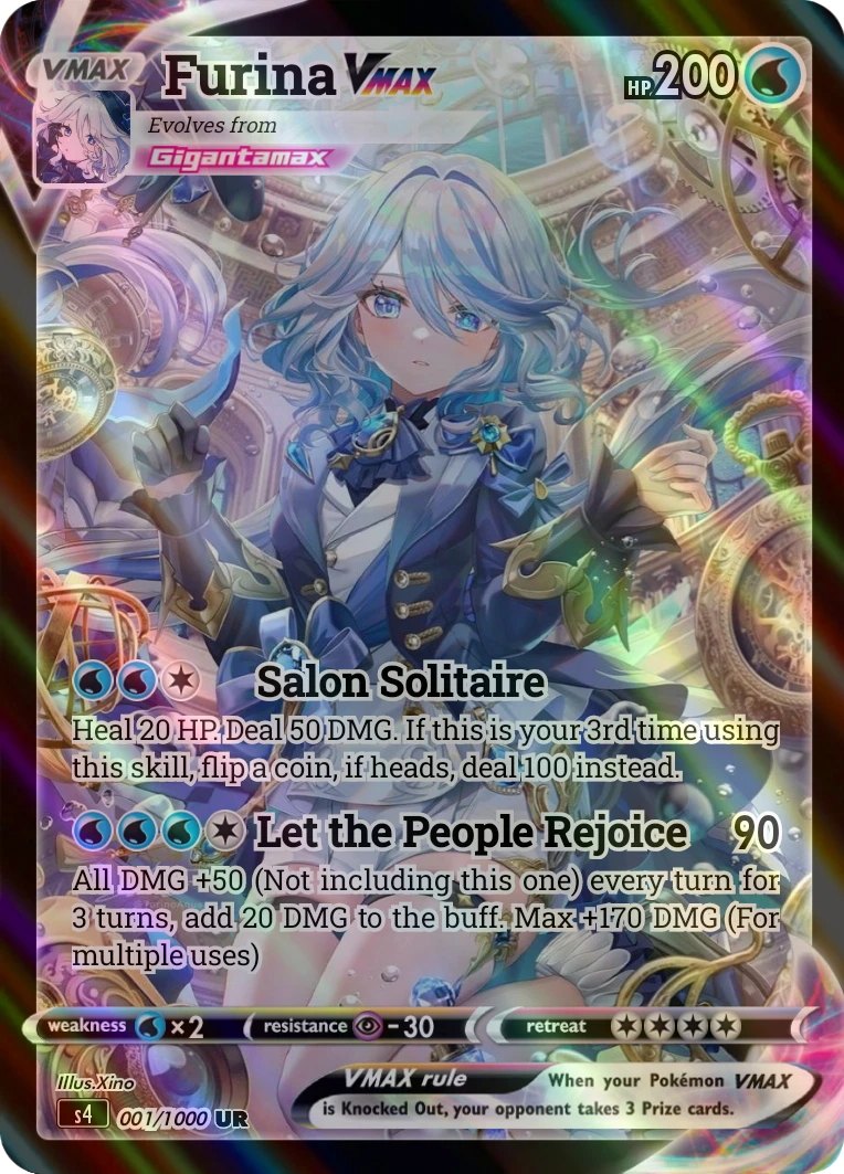 Furina Pokemon Card! Genshin Impact | HoYoLAB