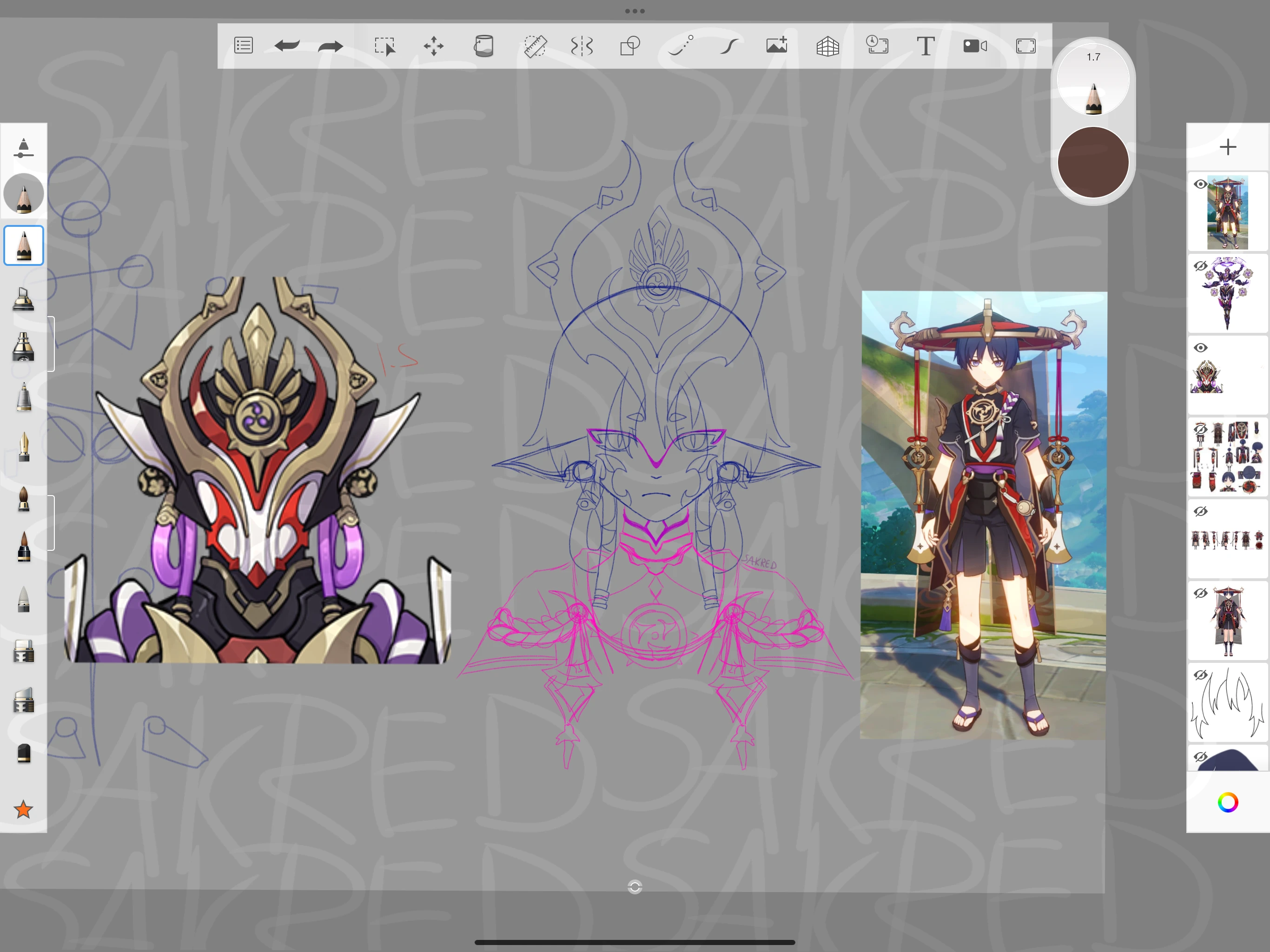 Scaramouche Redesign!(kinda) Genshin Impact | HoYoLAB