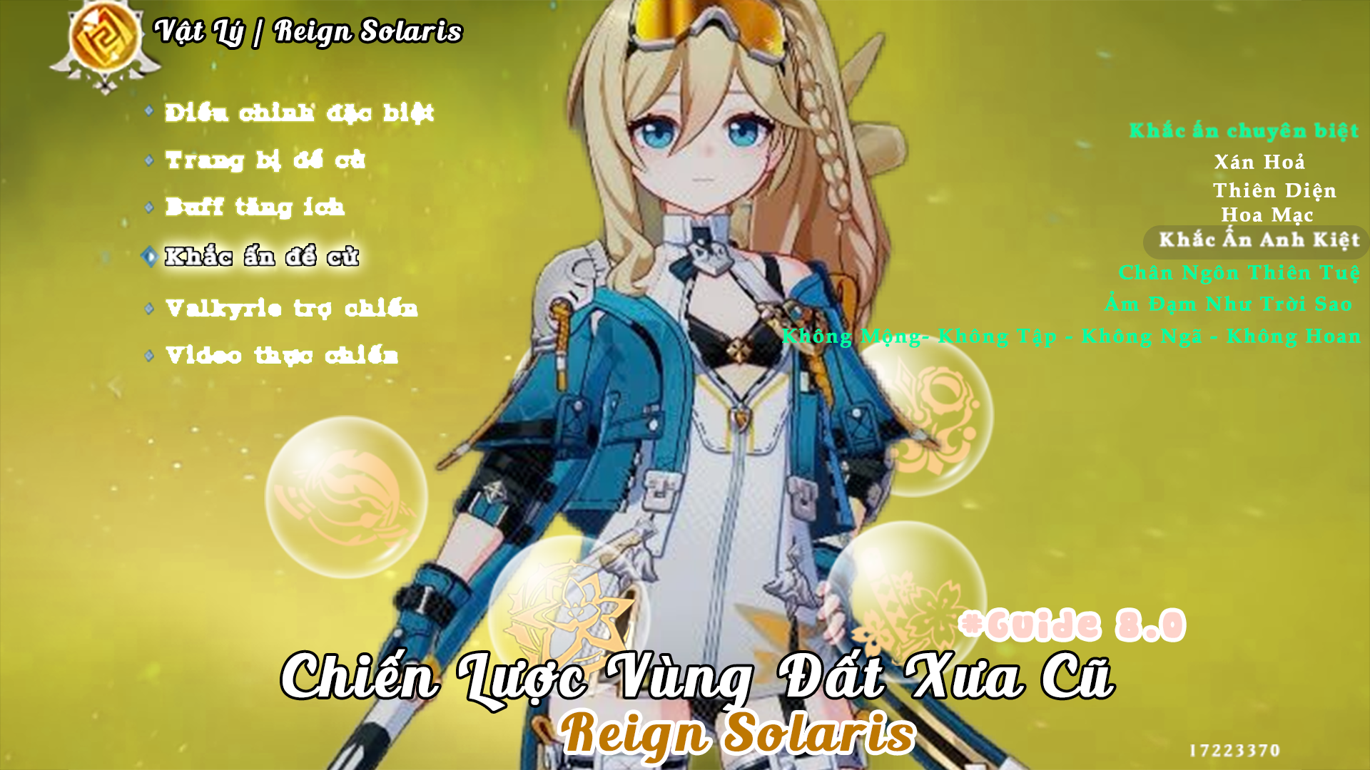 [8.0 BETA GUIDE] Chiến Lược Vùng Đất Xưa Cũ : Reign Solaris Honkai ...