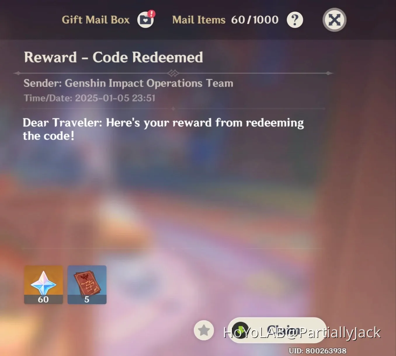 Code! 60💎! At The Bottom/Description!⬇️ (Genshin Impact 5.3) Genshin ...