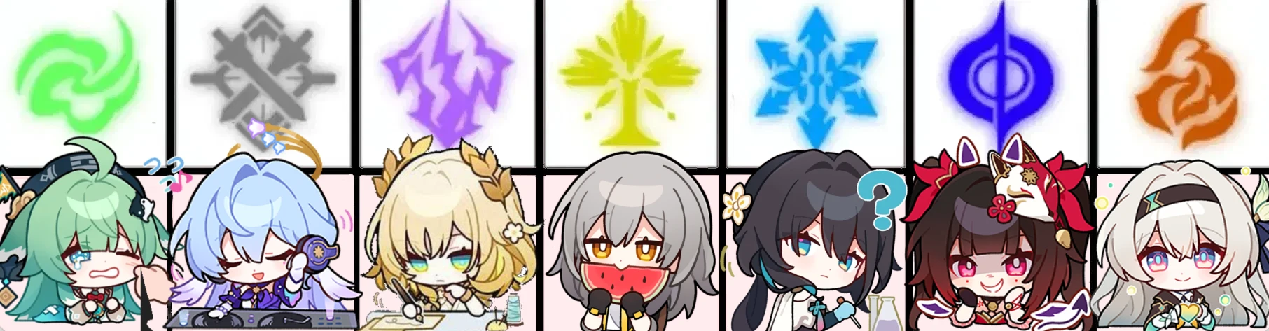 my fav characters from each element !! (hsr) Honkai: Star Rail | HoYoLAB