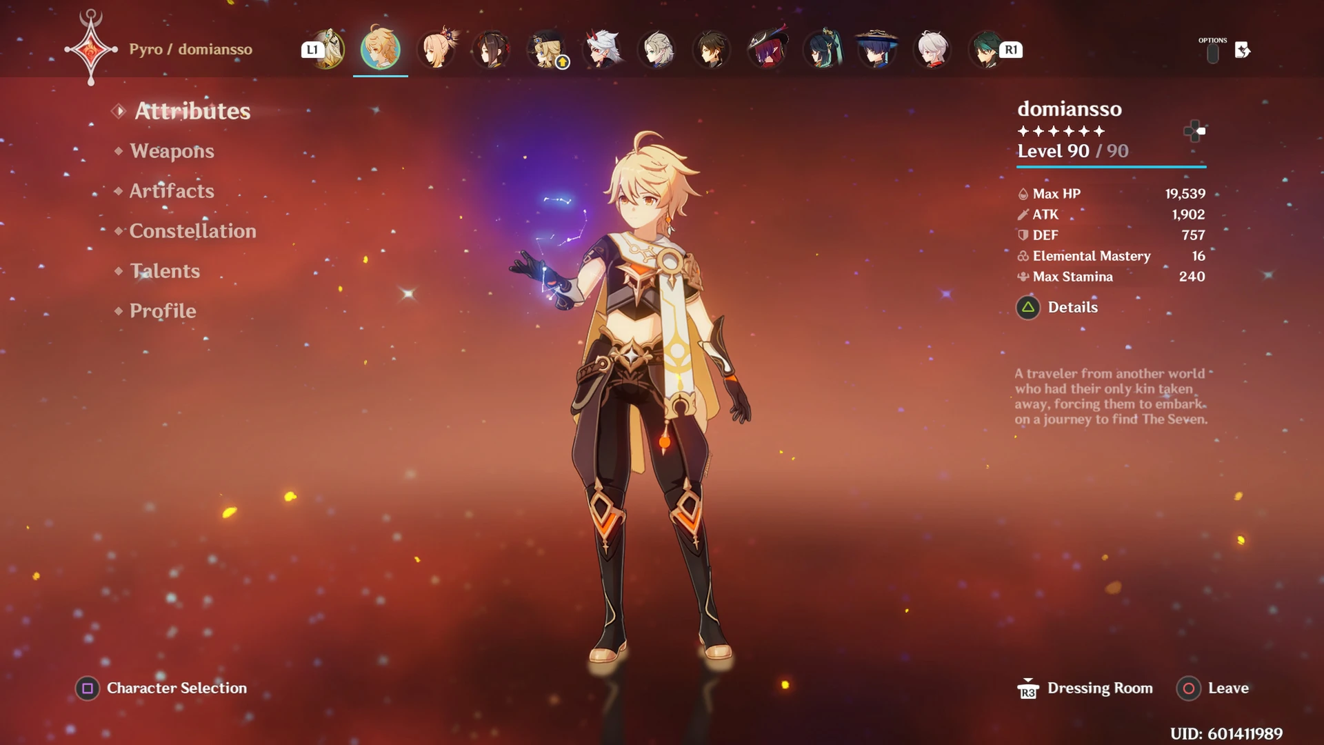 Pyro Traveler Build Genshin Impact | HoYoLAB