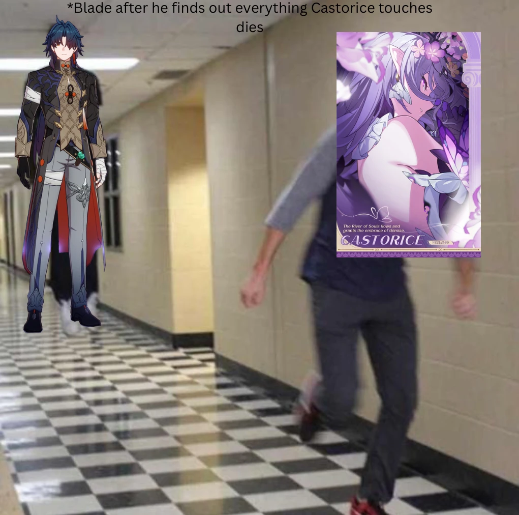 Blade after he finds out everything Castorice touches dies Honkai: Star ...