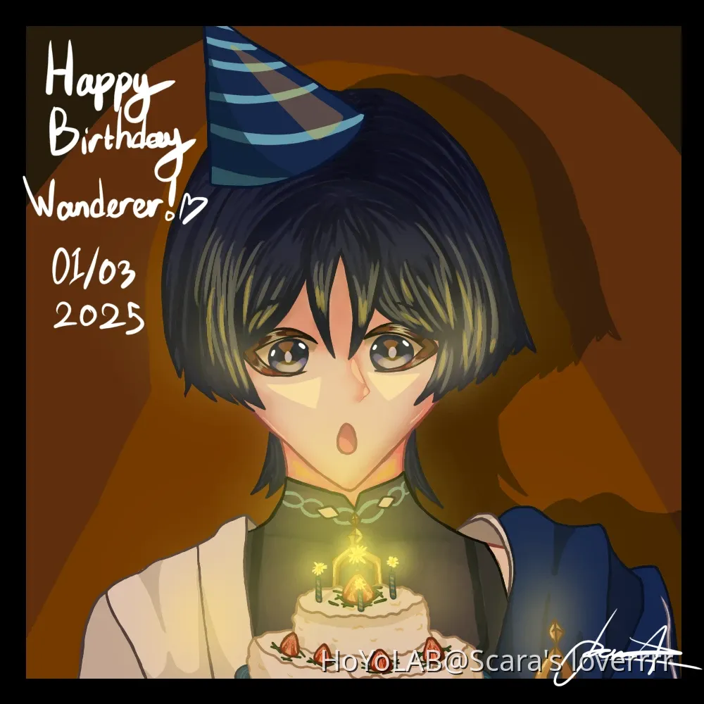 Happy birthday Wanderer!! ️ ️ Genshin Impact | HoYoLAB