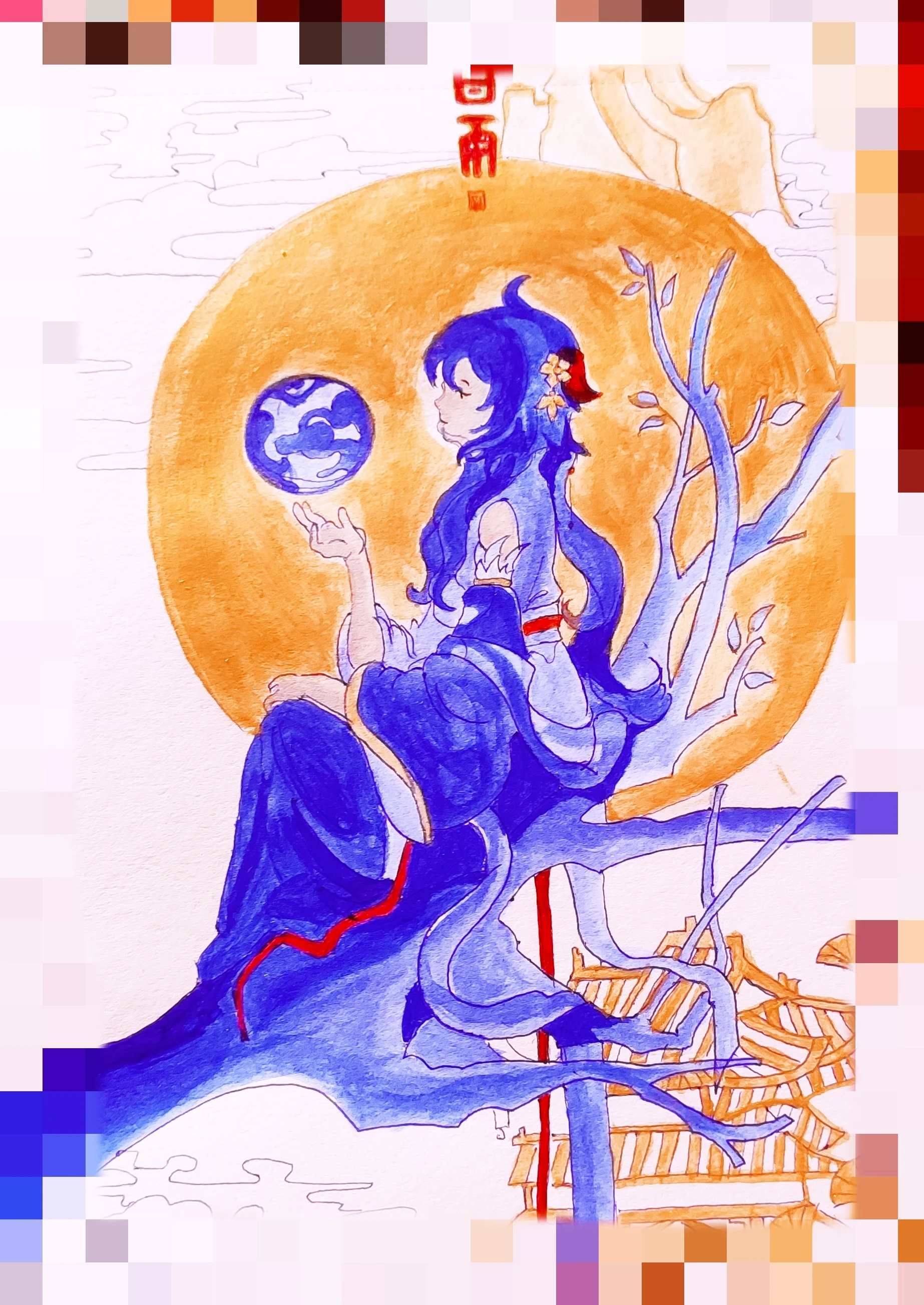 Mountain dweller Ganyu glows gorgeously in the moonlight 🌟🎐 Genshin ...