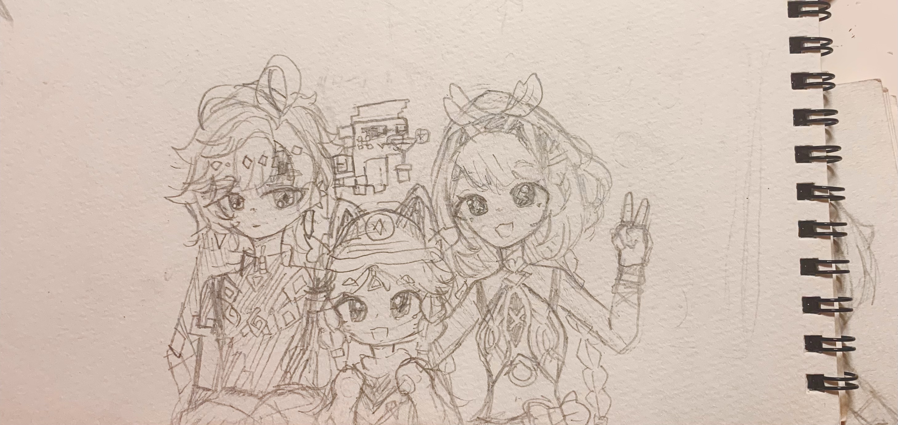 Natlan trio sketches Genshin Impact | HoYoLAB