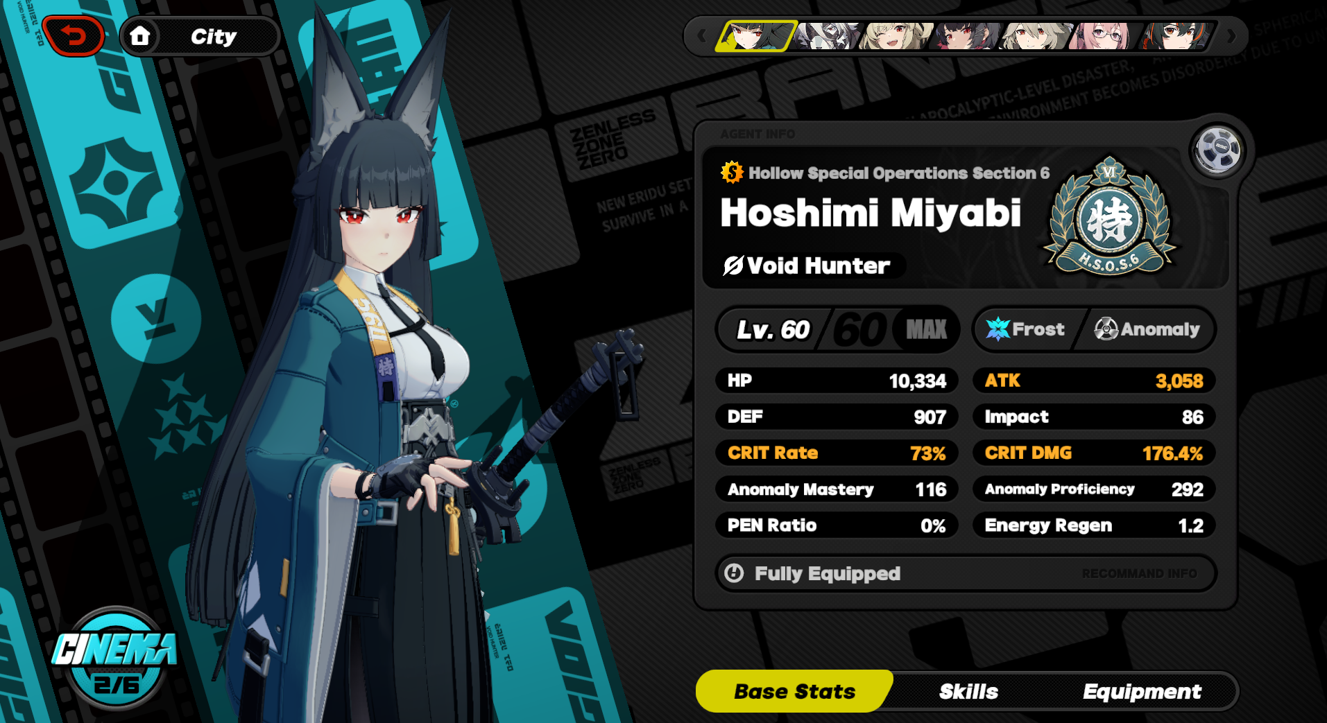 My miyabi build ver.2, suggestions for improvements? Zenless Zone Zero ...