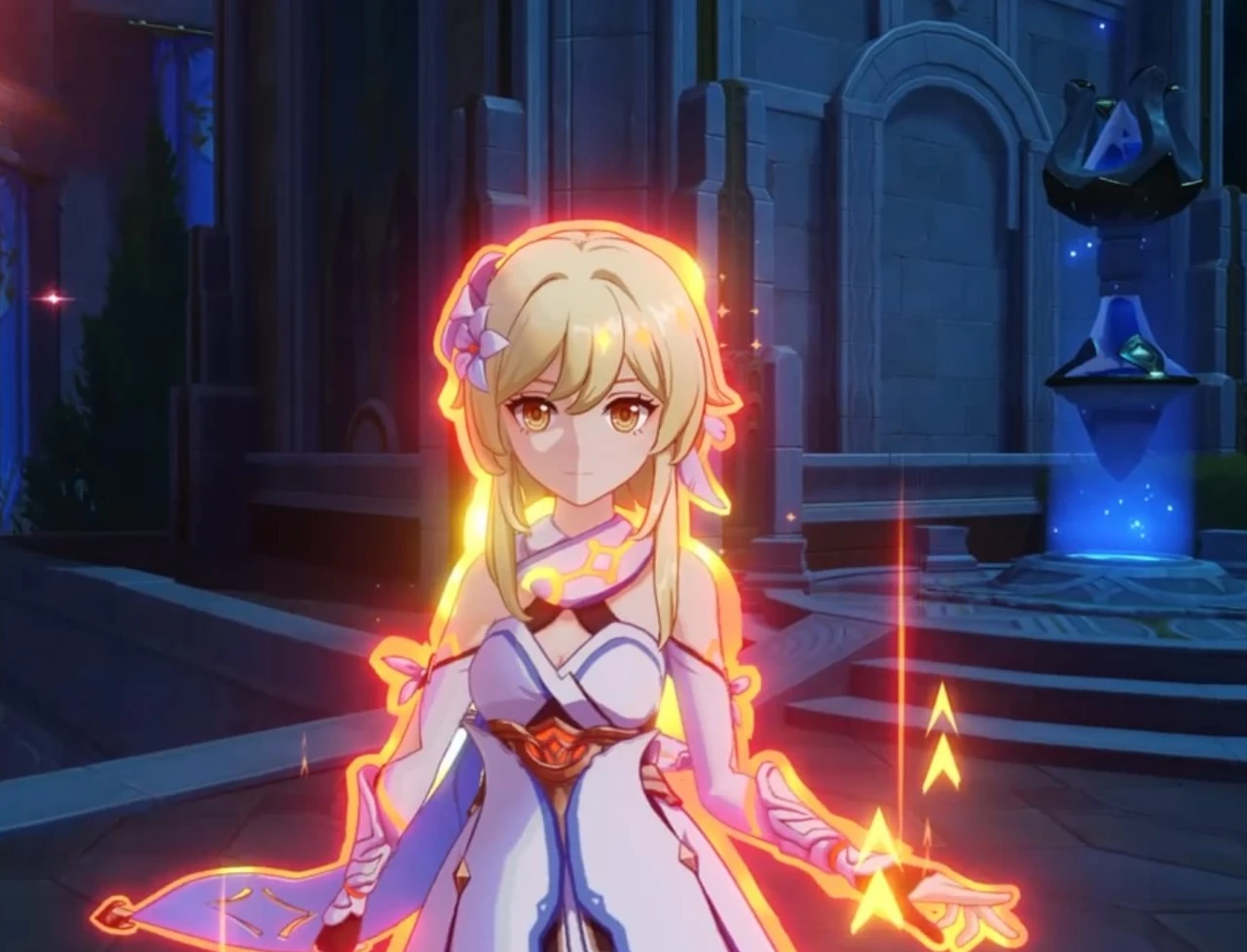 If you press and hold Pyro Traveler's skill, it has a different ...