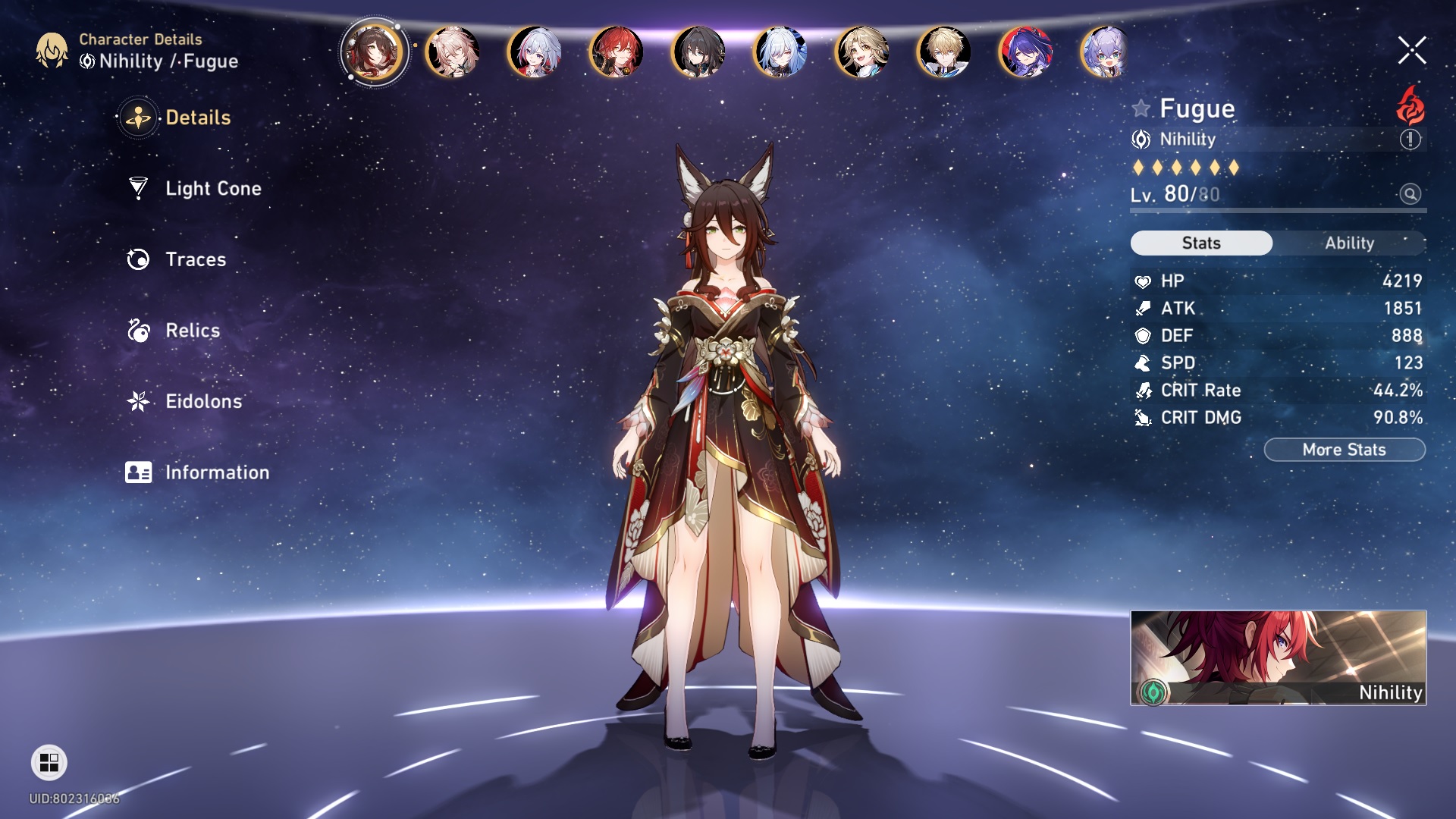 My build of Fugue Honkai: Star Rail | HoYoLAB