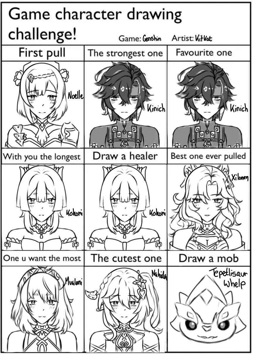 Genshin Drawing Challenge Genshin Impact | HoYoLAB