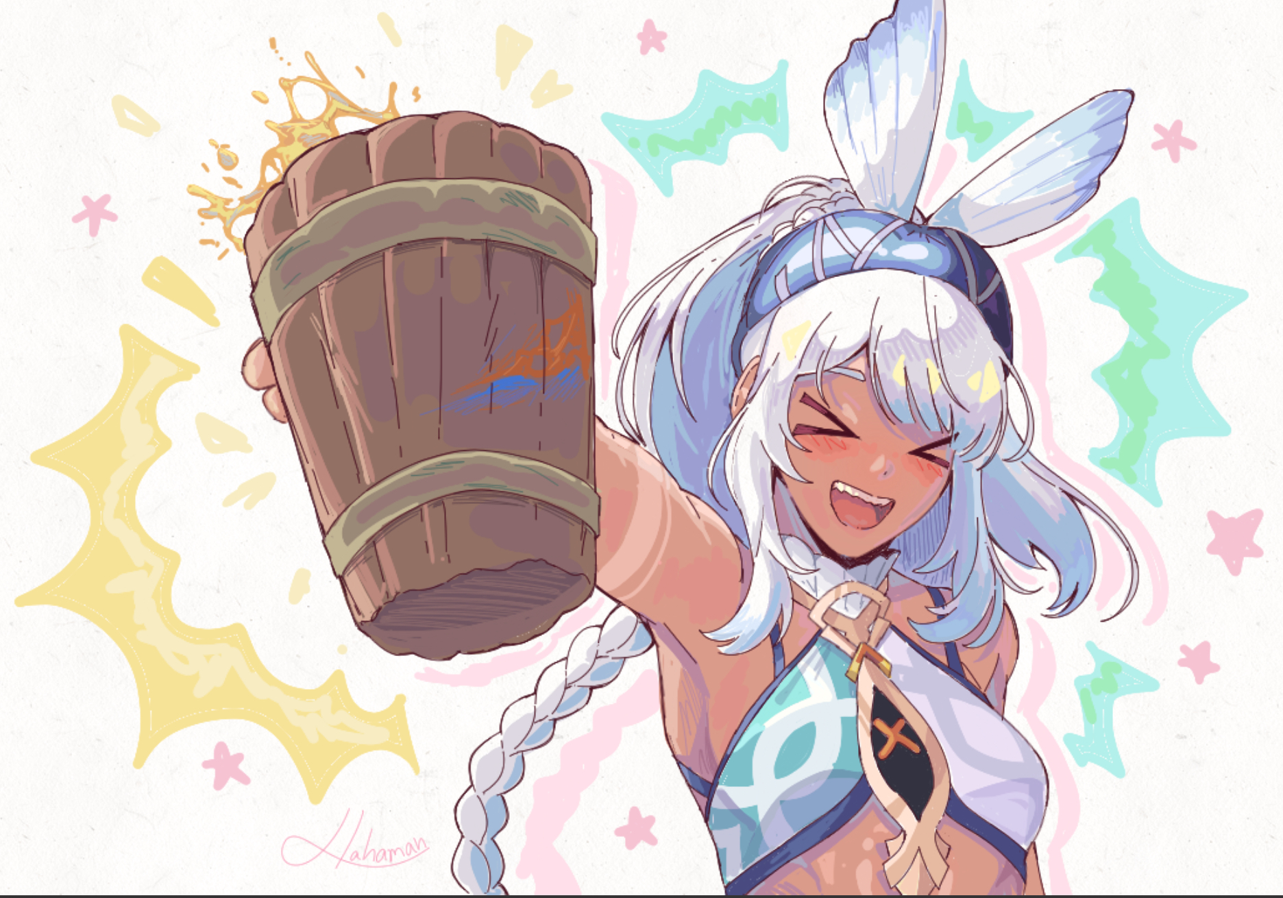 Mualani drawing Genshin Impact | HoYoLAB