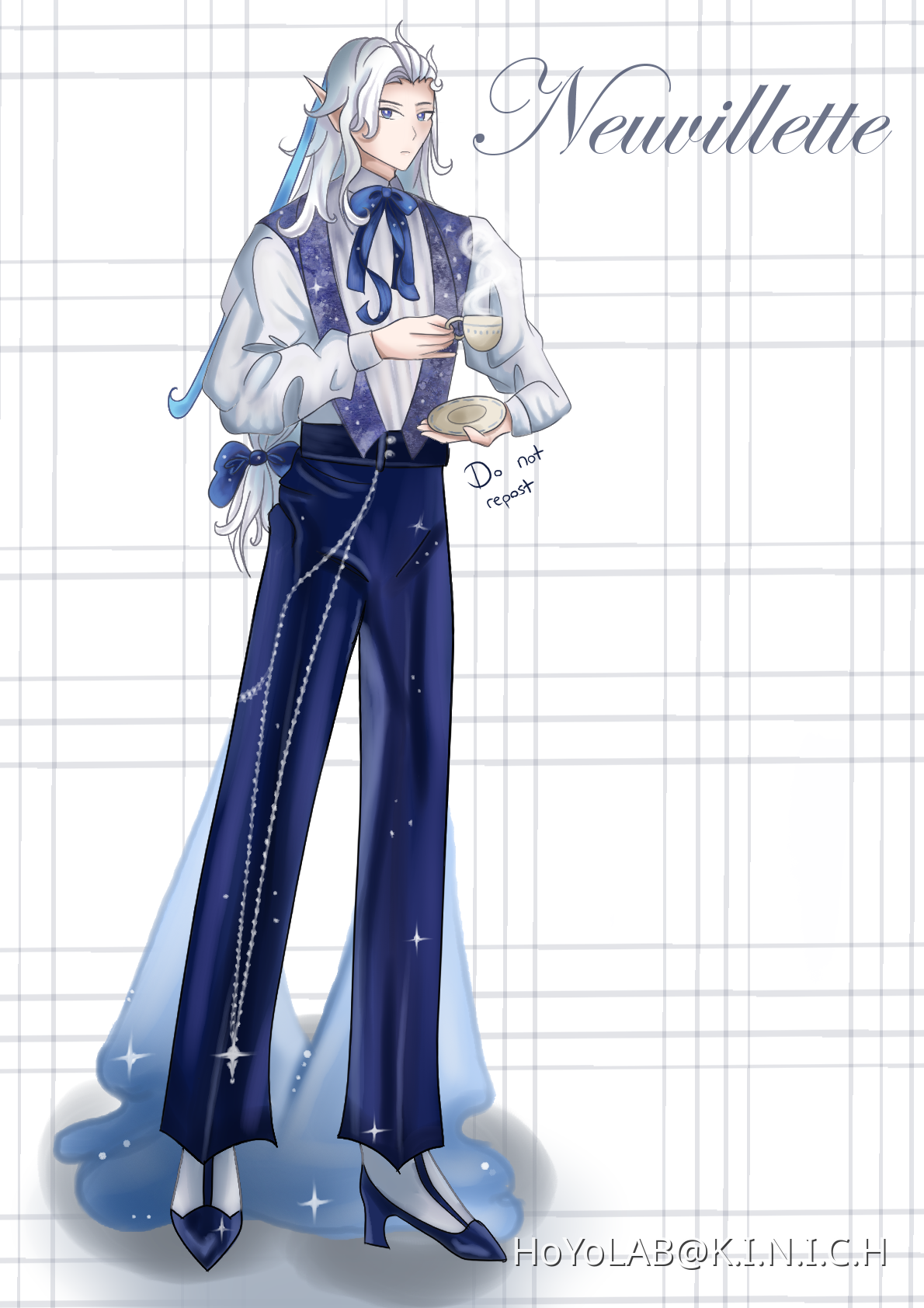 💧Neuvillette💧// Redraw of an older painting of mine Genshin Impact ...
