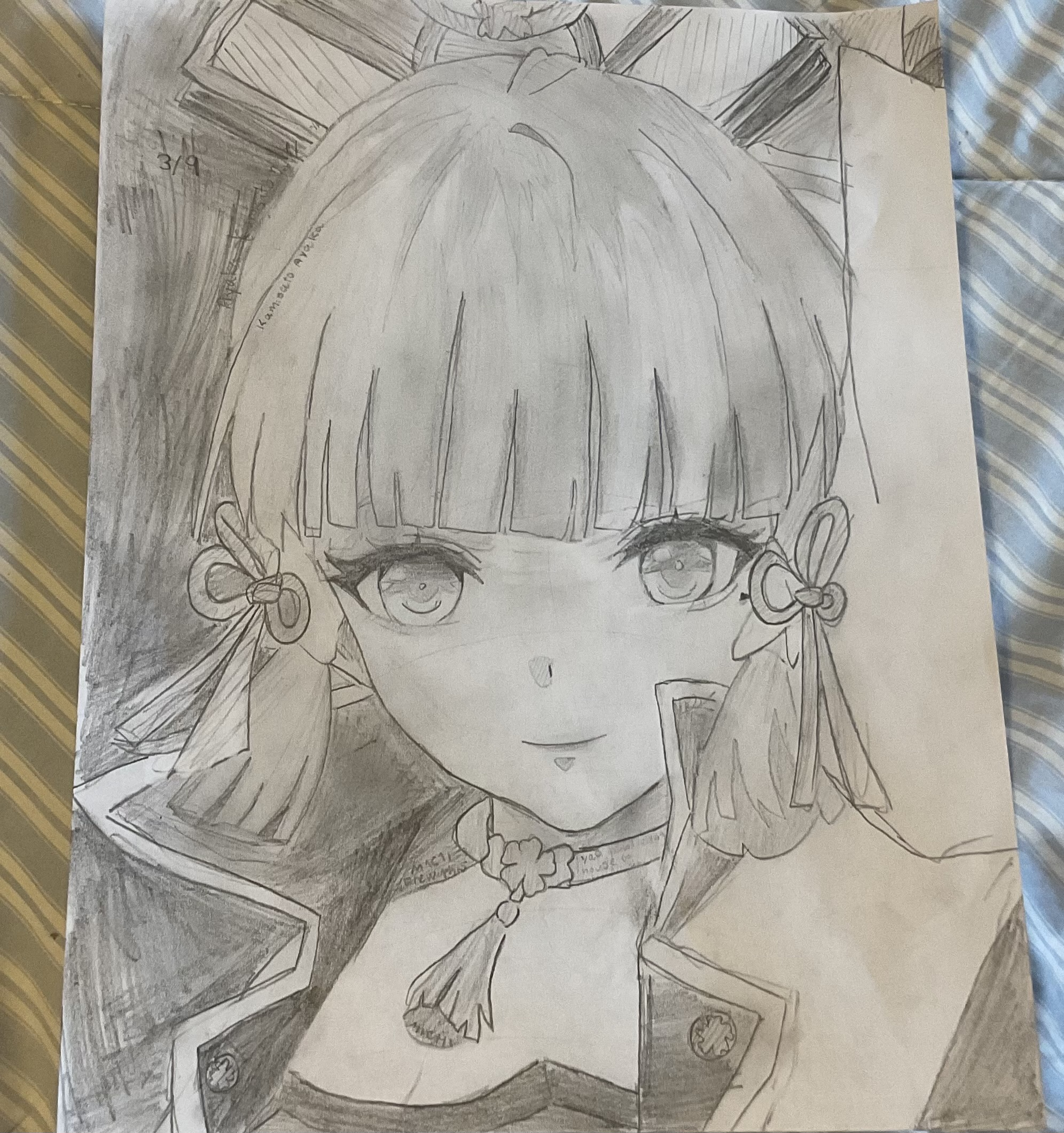 Ayaka drawing for new year :3 Genshin Impact | HoYoLAB