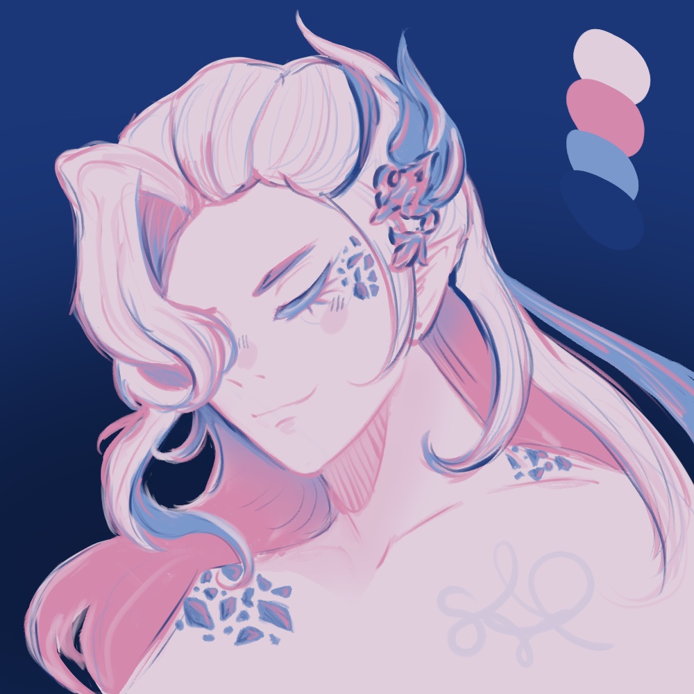 Neuvillette with a limited color palette! Genshin Impact | HoYoLAB