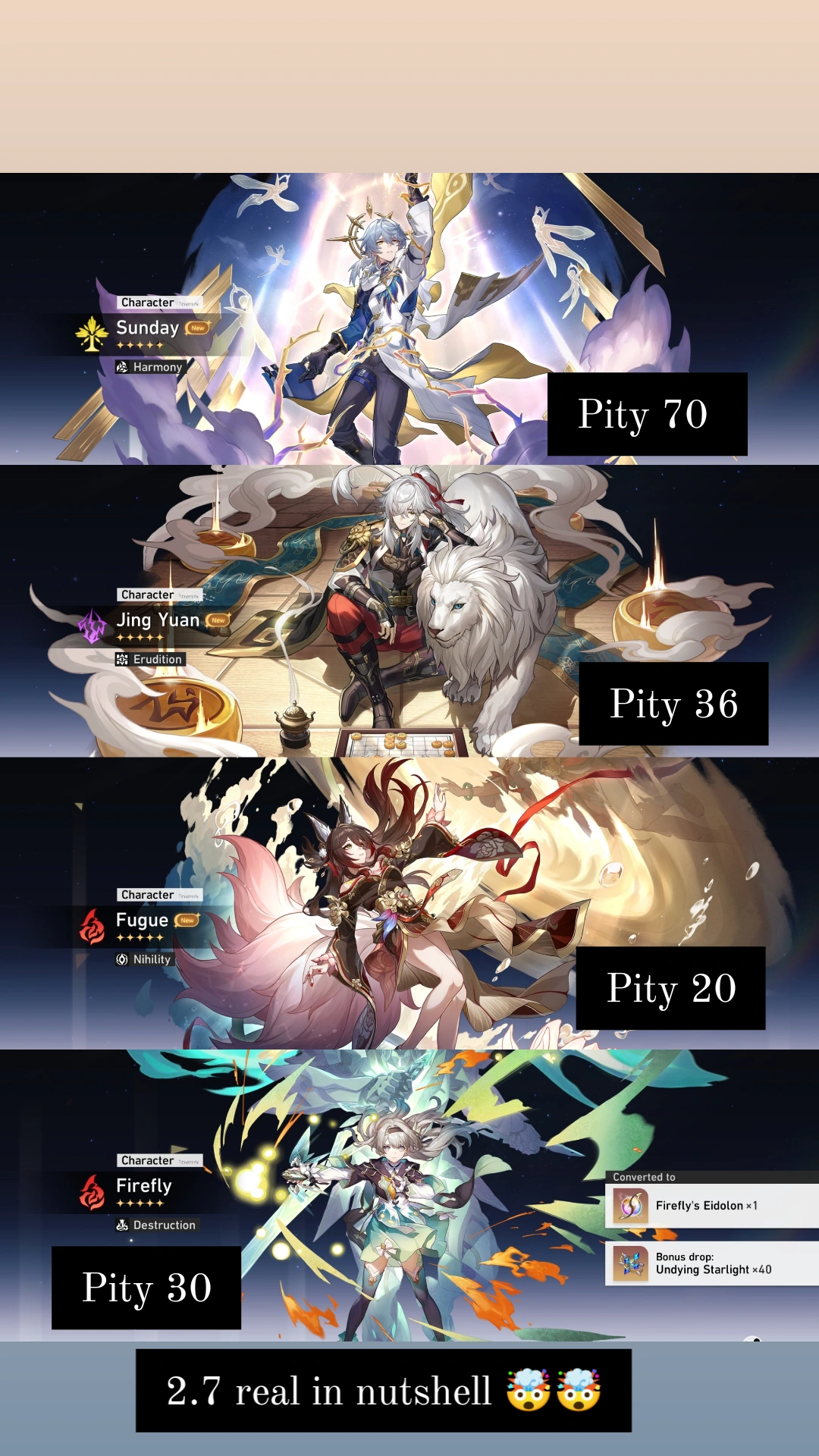 2.7 pulls in nutshell! 🔥🤯🤯🤯 Honkai: Star Rail | HoYoLAB