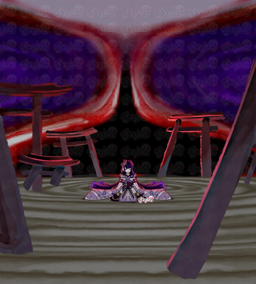 my redesign of Raiden Ei fanart (lowkey kinda lazy) Genshin Impact ...