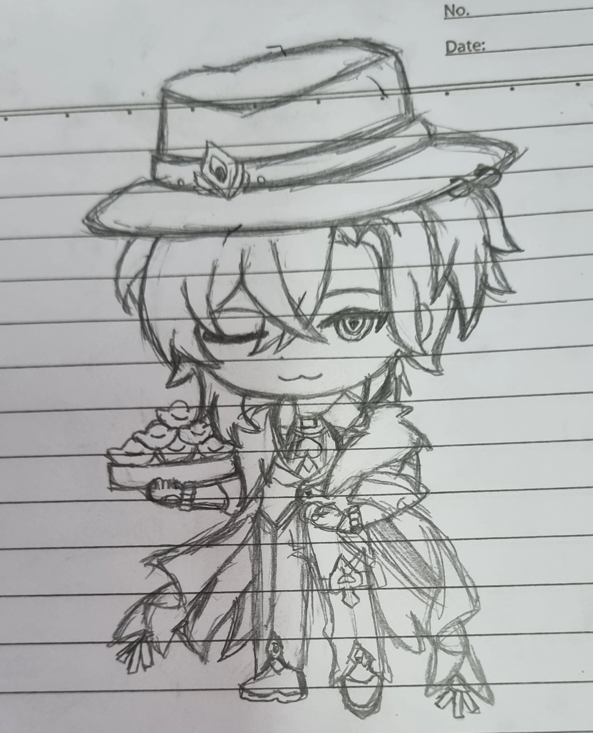 Aventurine Chibi Sketch Honkai: Star Rail | HoYoLAB