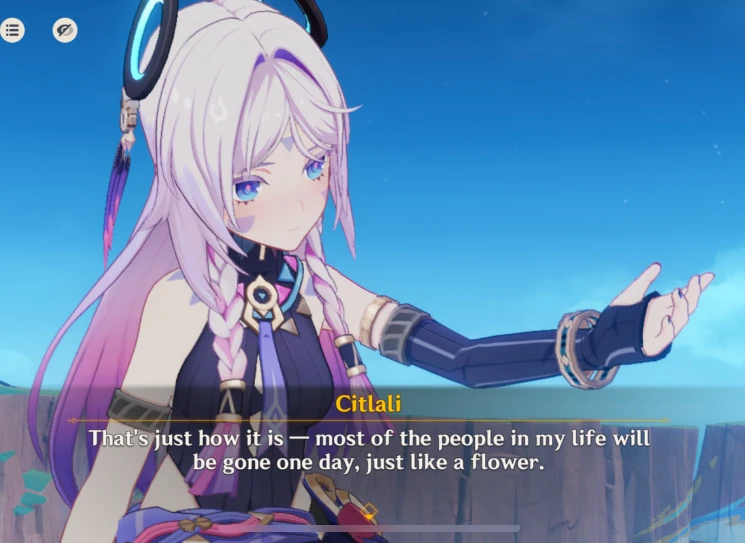 3. What is the one quote/storyline moment of Citlali's that left the ...