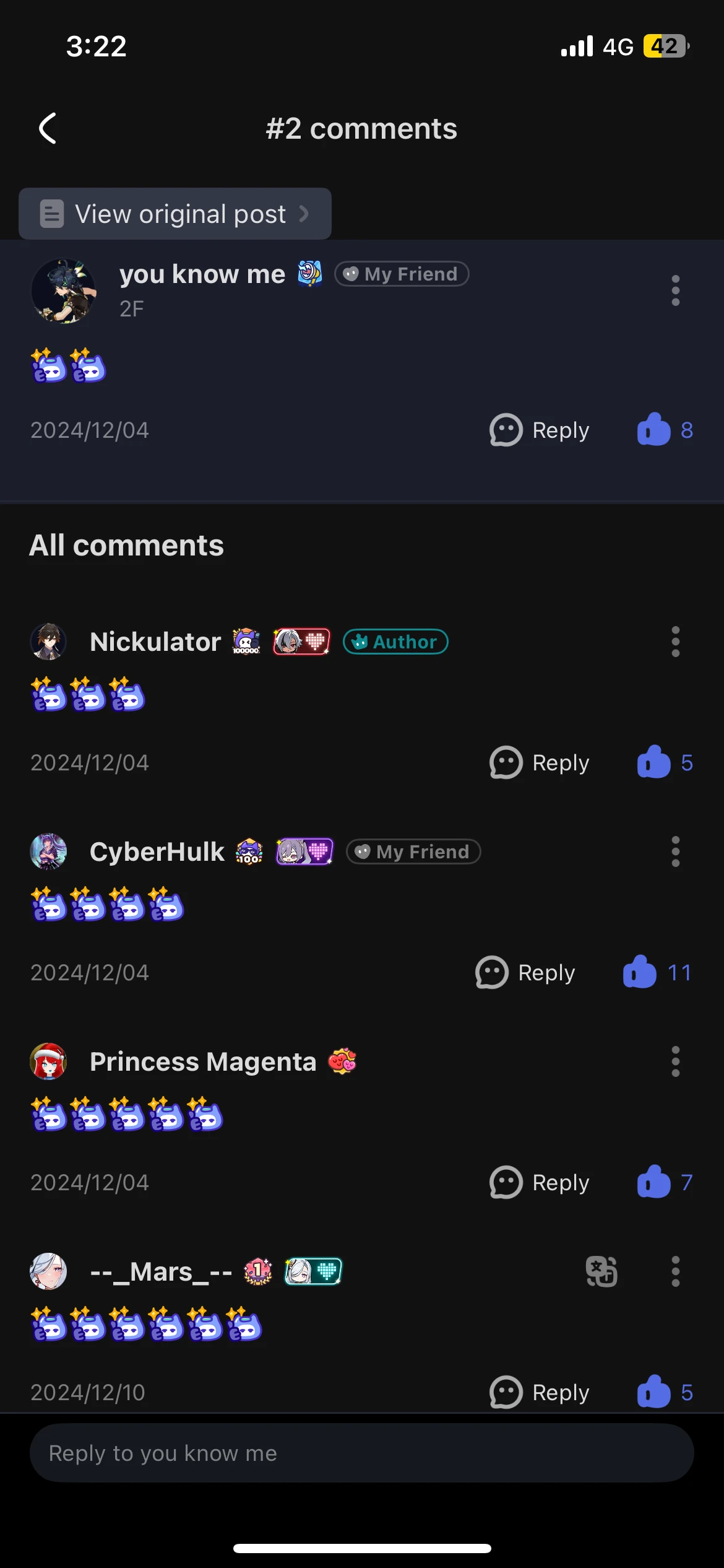 “Add one up and give it to the next person” ahh comment section Genshin ...