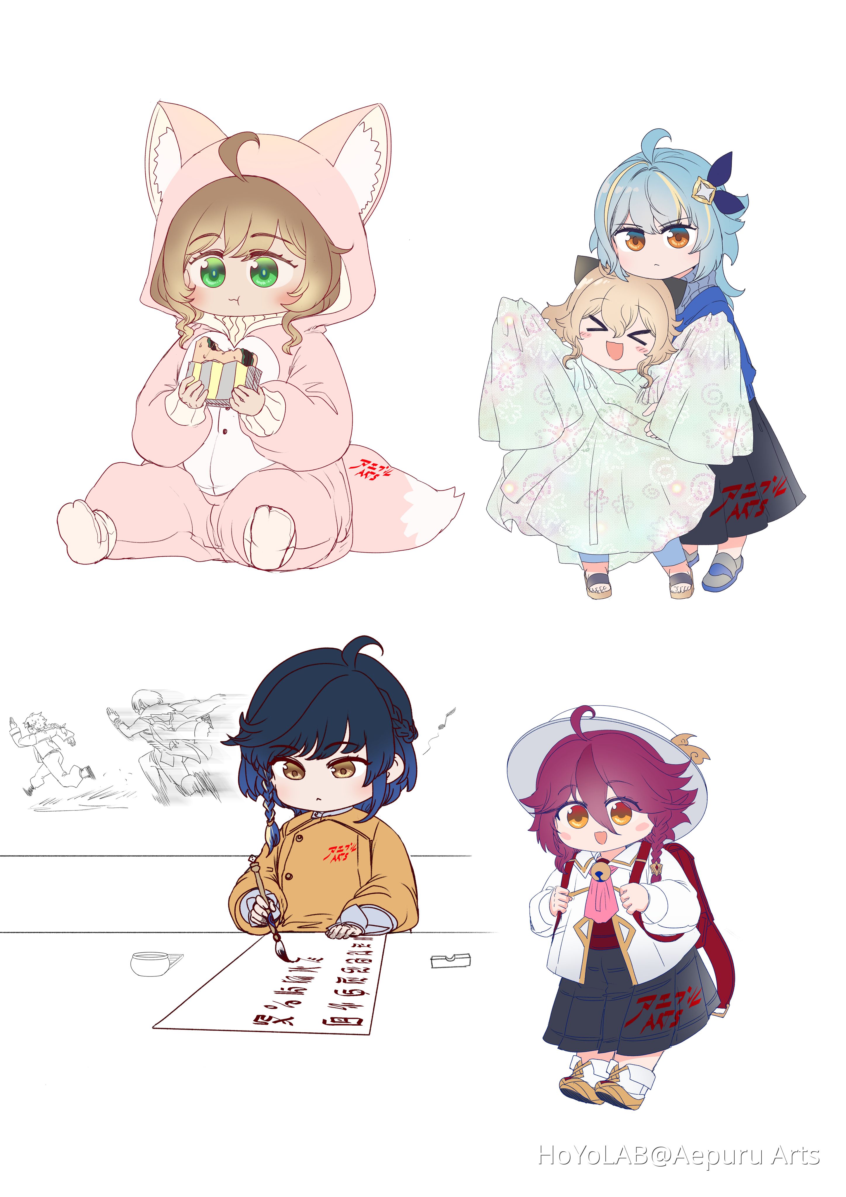 tried putting color on them Genshin Impact | HoYoLAB