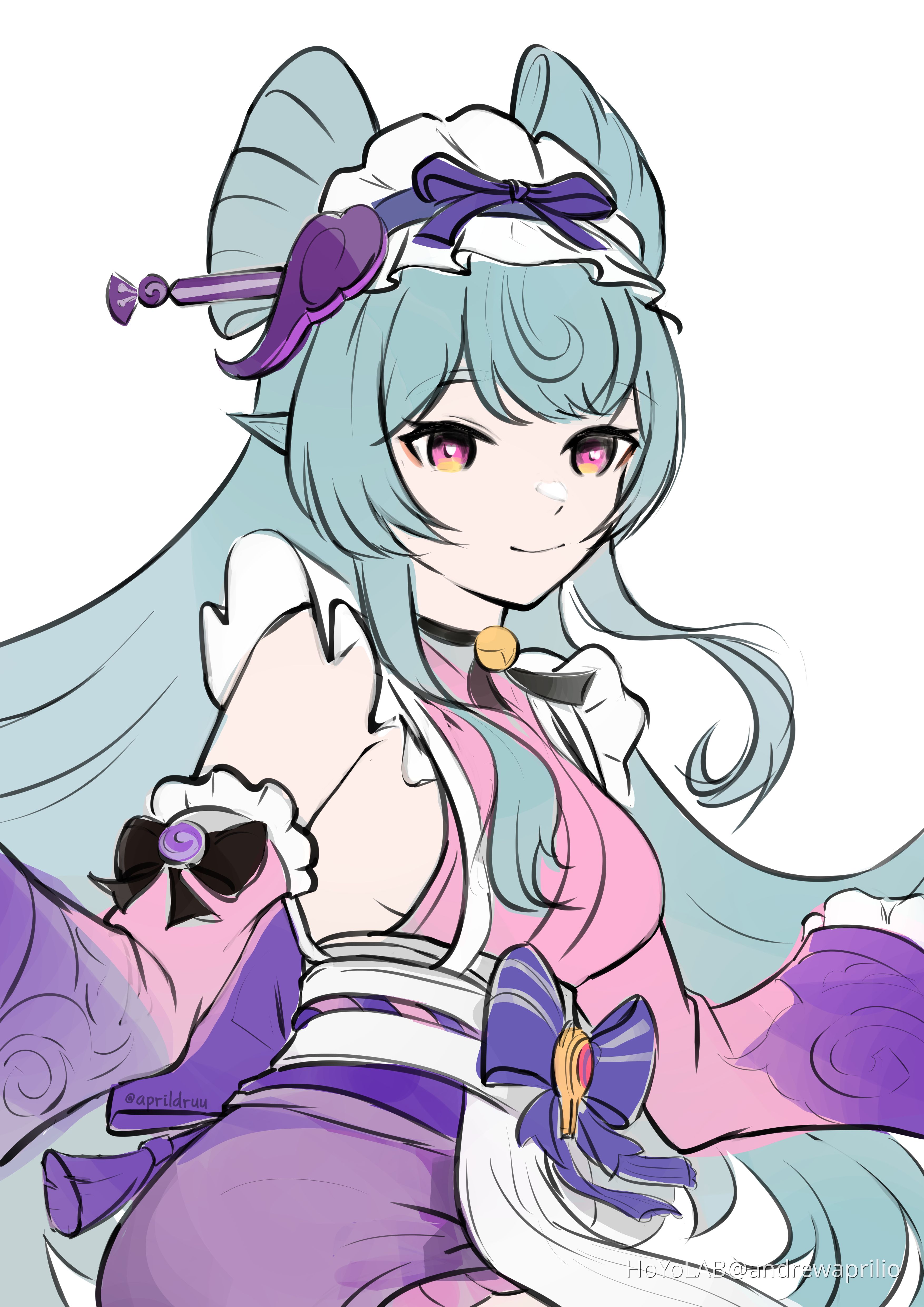 Yumemizuki Mizuki sketch Genshin Impact | HoYoLAB