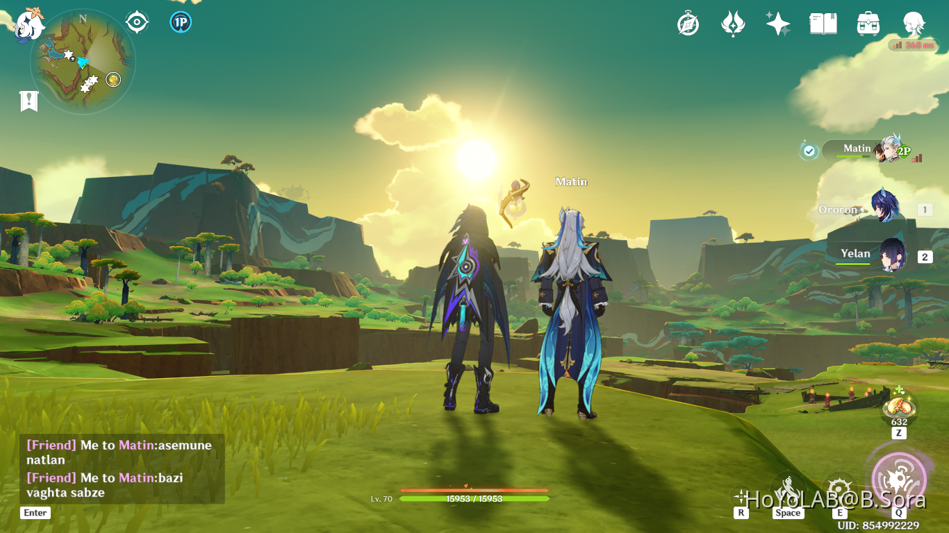 Natlan's sky in sunrise and sunset turn to beautiful color Genshin ...