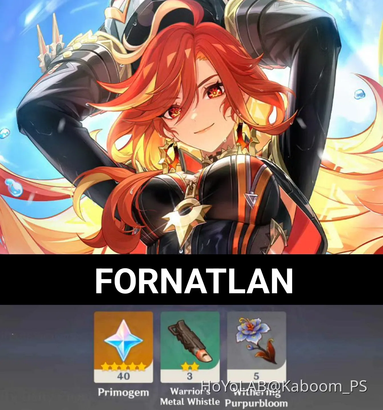 Nouveaux code primo ! : FORNATLAN Genshin Impact | HoYoLAB