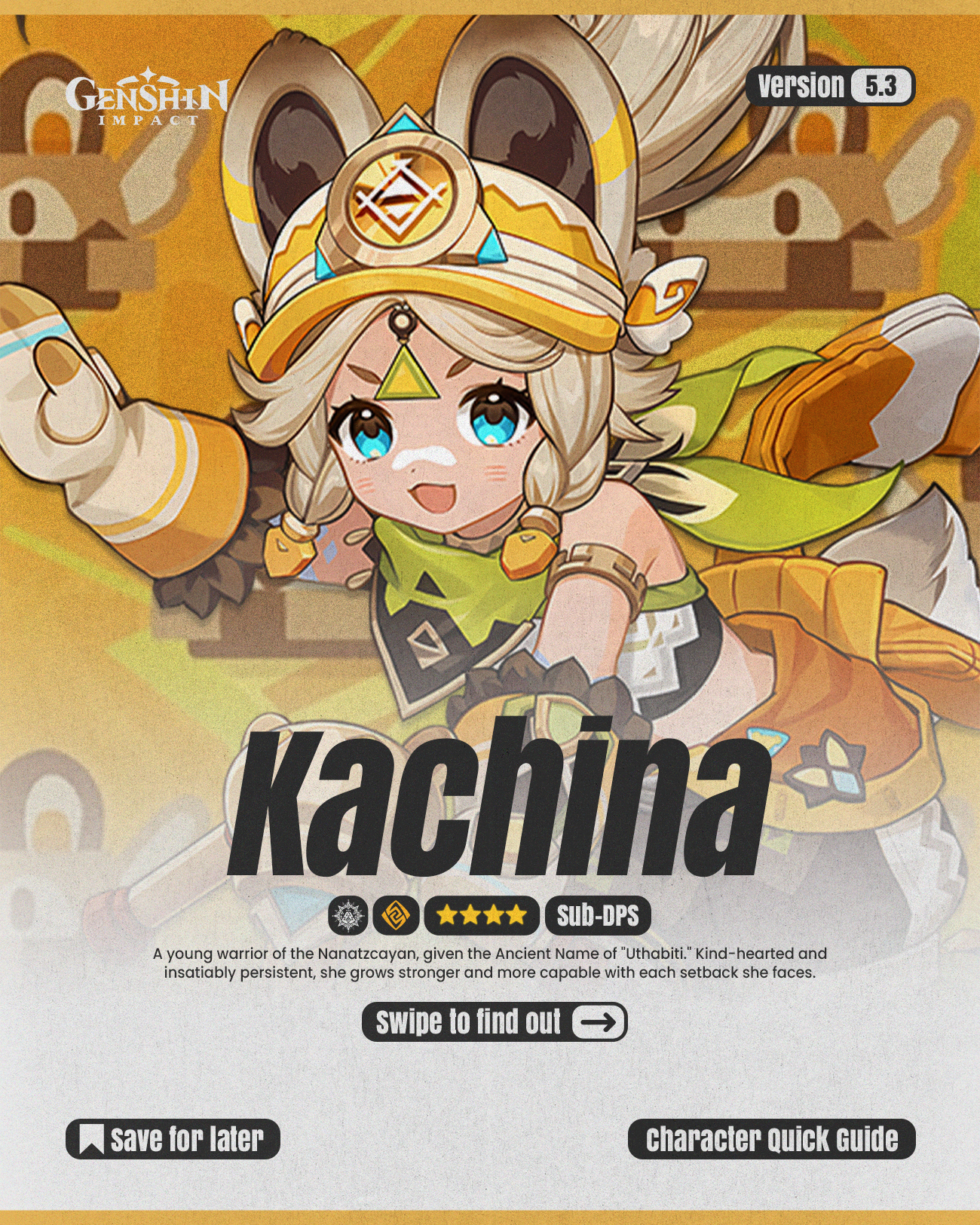 Kachina Build Guide (Sub-DPS) — Infographic v5.3 Genshin Impact | HoYoLAB