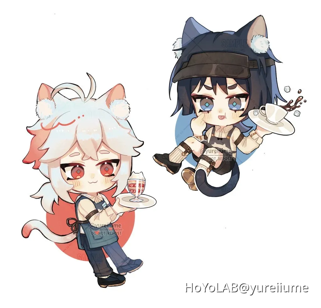 catboy cafe pt.2 🐱☕️ Genshin Impact | HoYoLAB