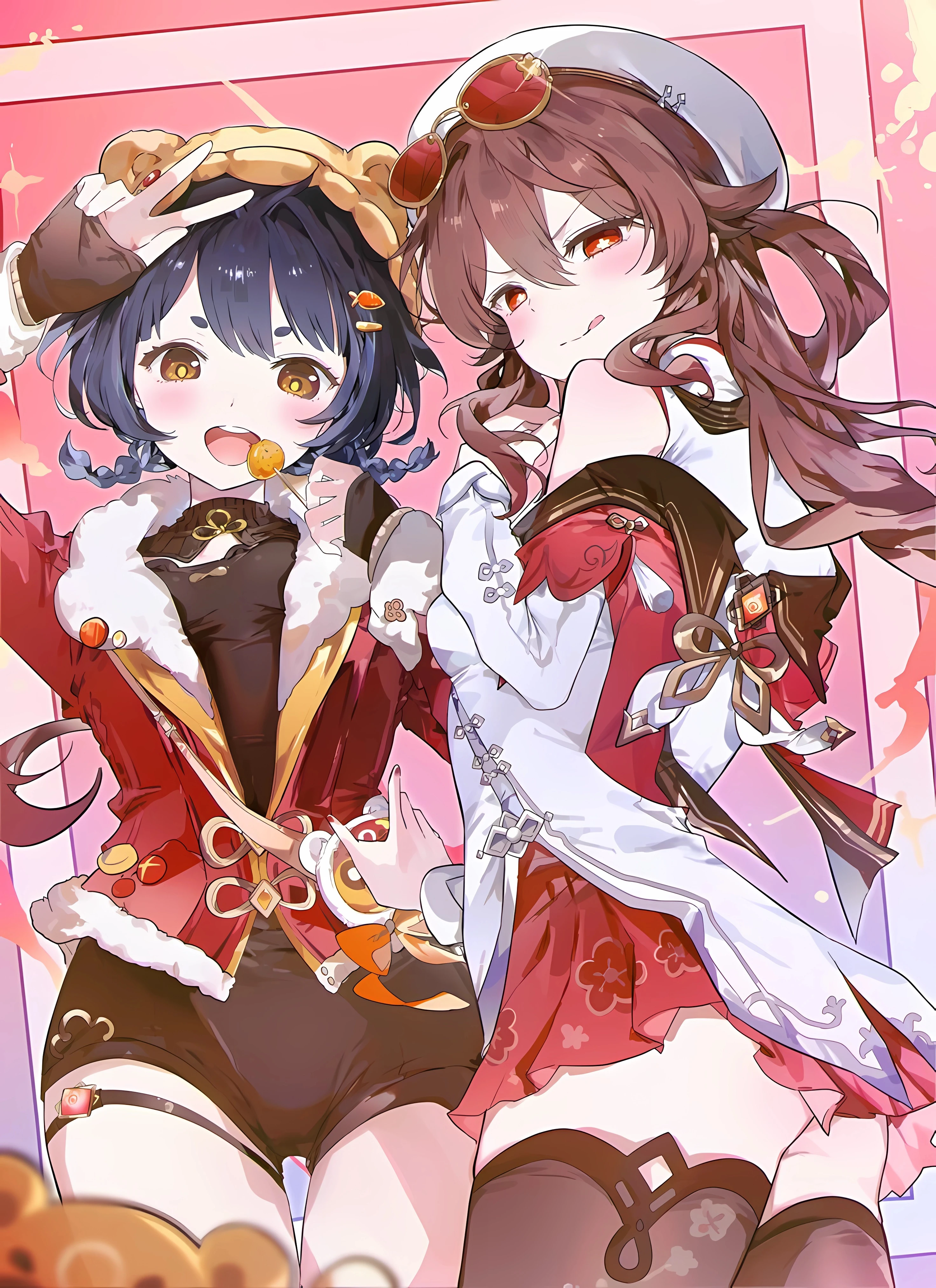 Hu Tao and Xiangling in new outfits 🌸 ️🔥 Genshin Impact | HoYoLAB