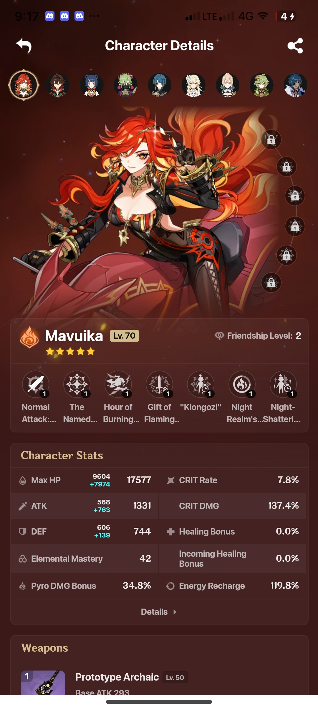 Anyone can help me build my mavuika Genshin Impact | HoYoLAB