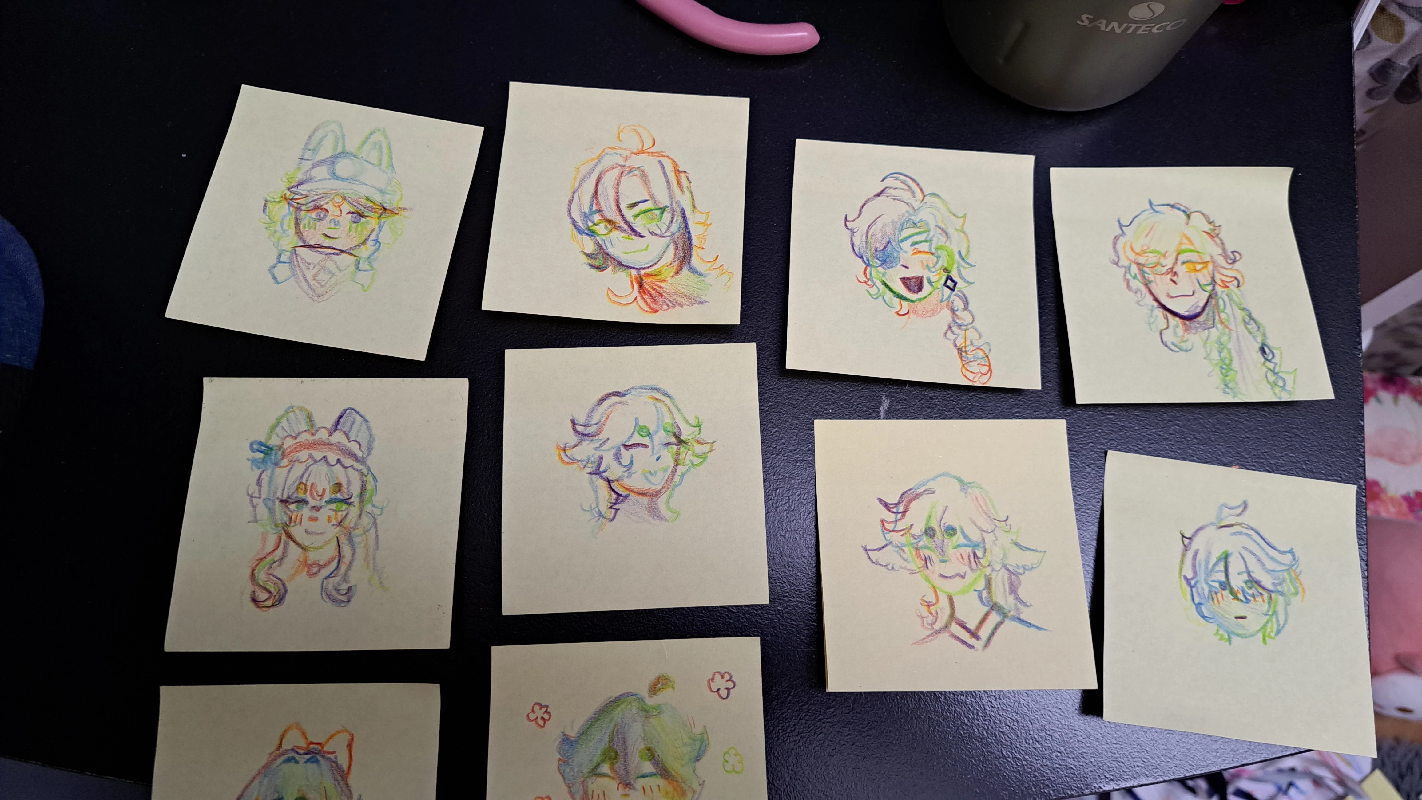 Sticky Note Drawings p2 Genshin Impact | HoYoLAB