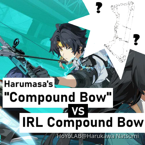 Harumasa's Dual-blade "Compound Bow" versus IRL Compound Bow! 🎯 Zenless ...