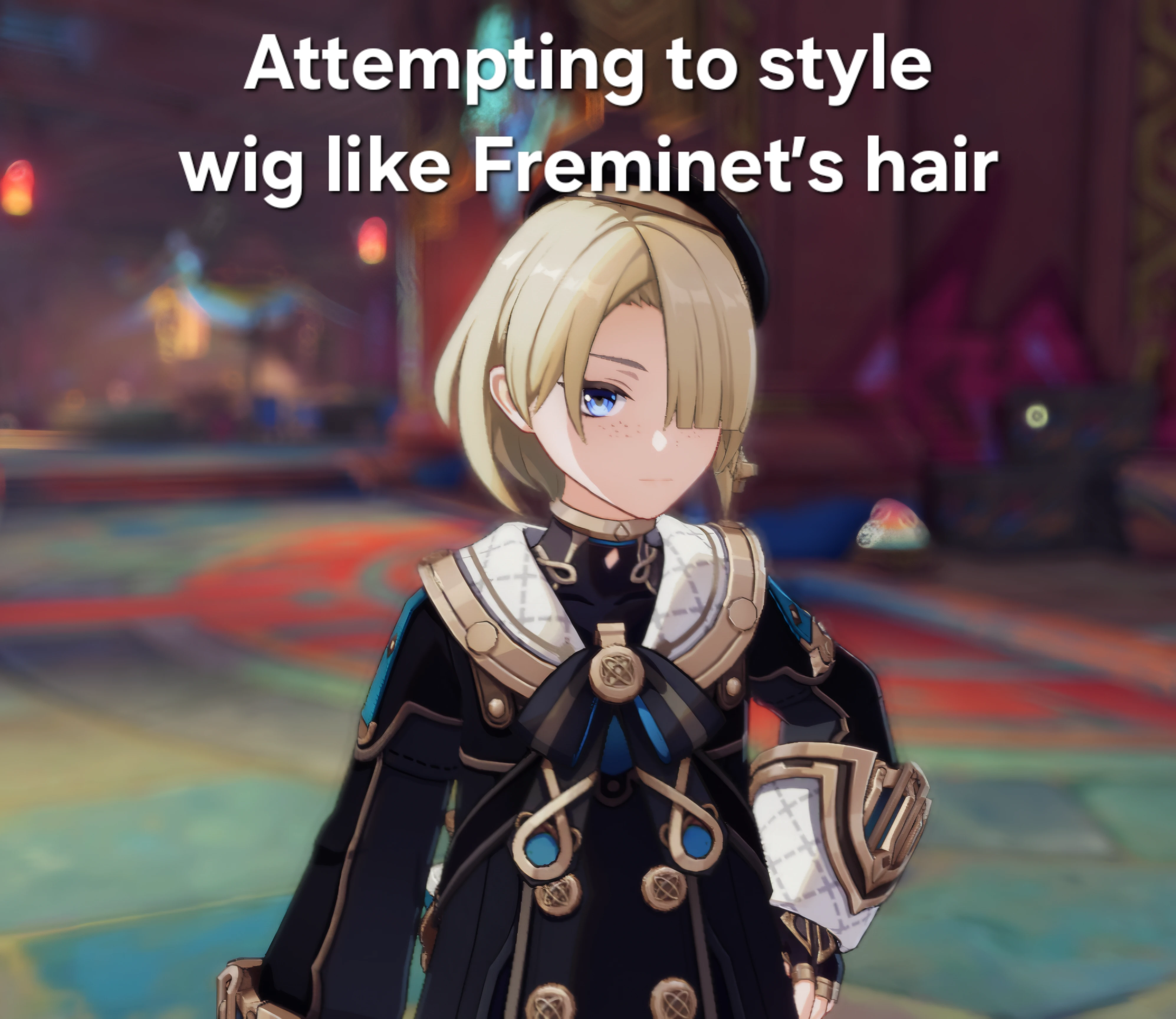 Attempting to style wig like Freminet's hair Genshin Impact | HoYoLAB