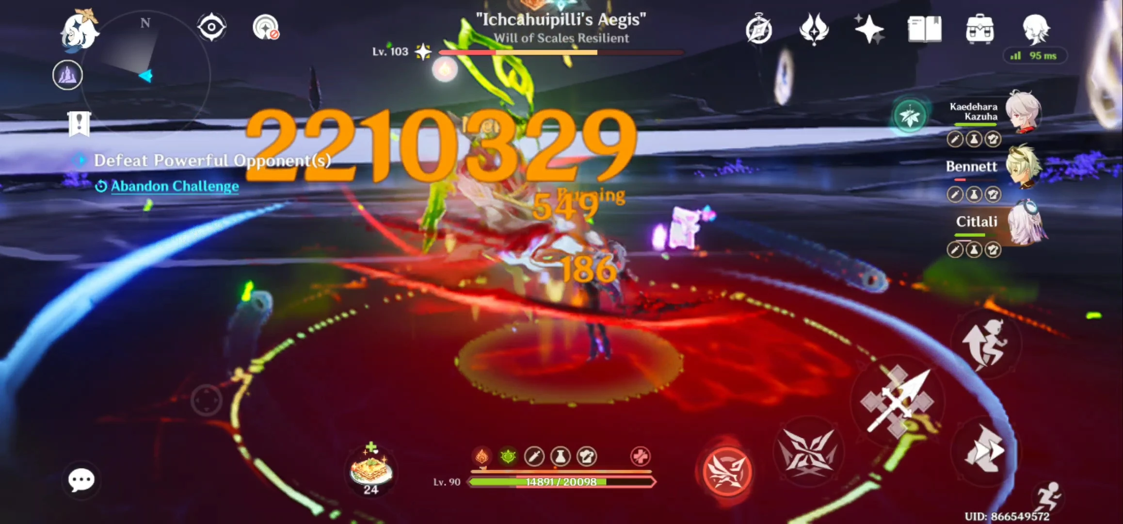 Why burst when you can 2.2M Normal Attack Genshin Impact | HoYoLAB