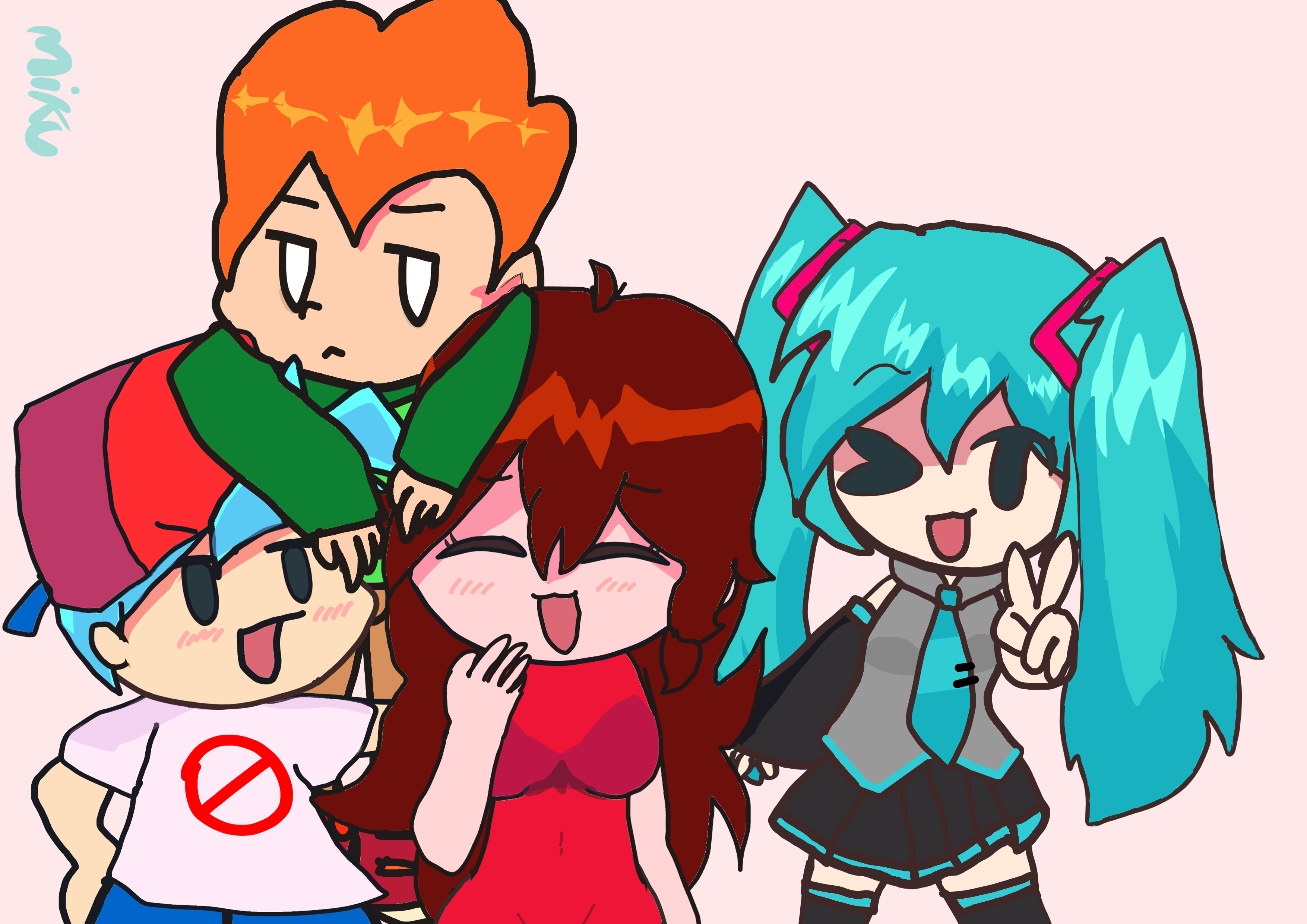 we got the whole fnf gang here (well almost) | HoYoLAB