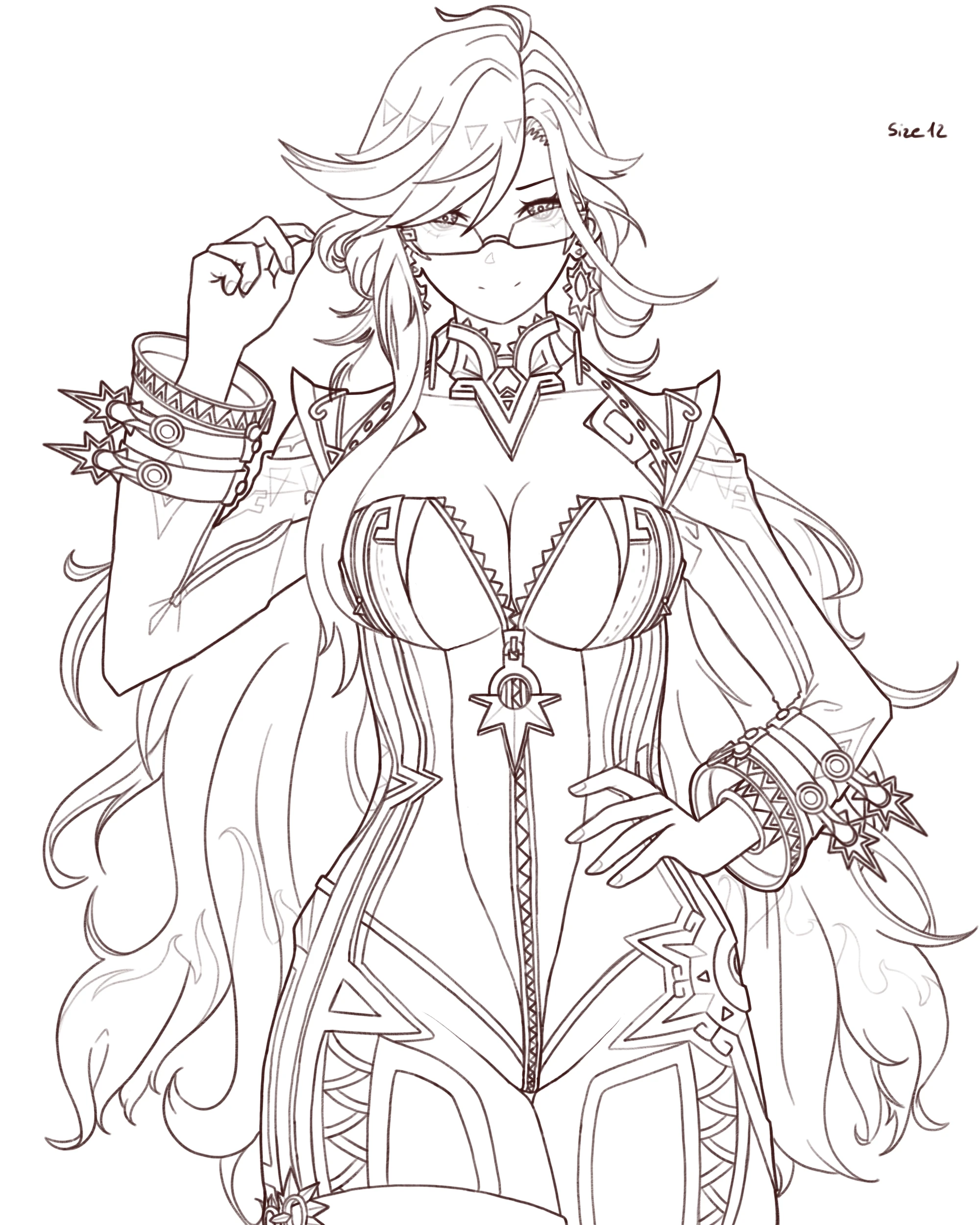 Mavuika Lineart is done Genshin Impact | HoYoLAB