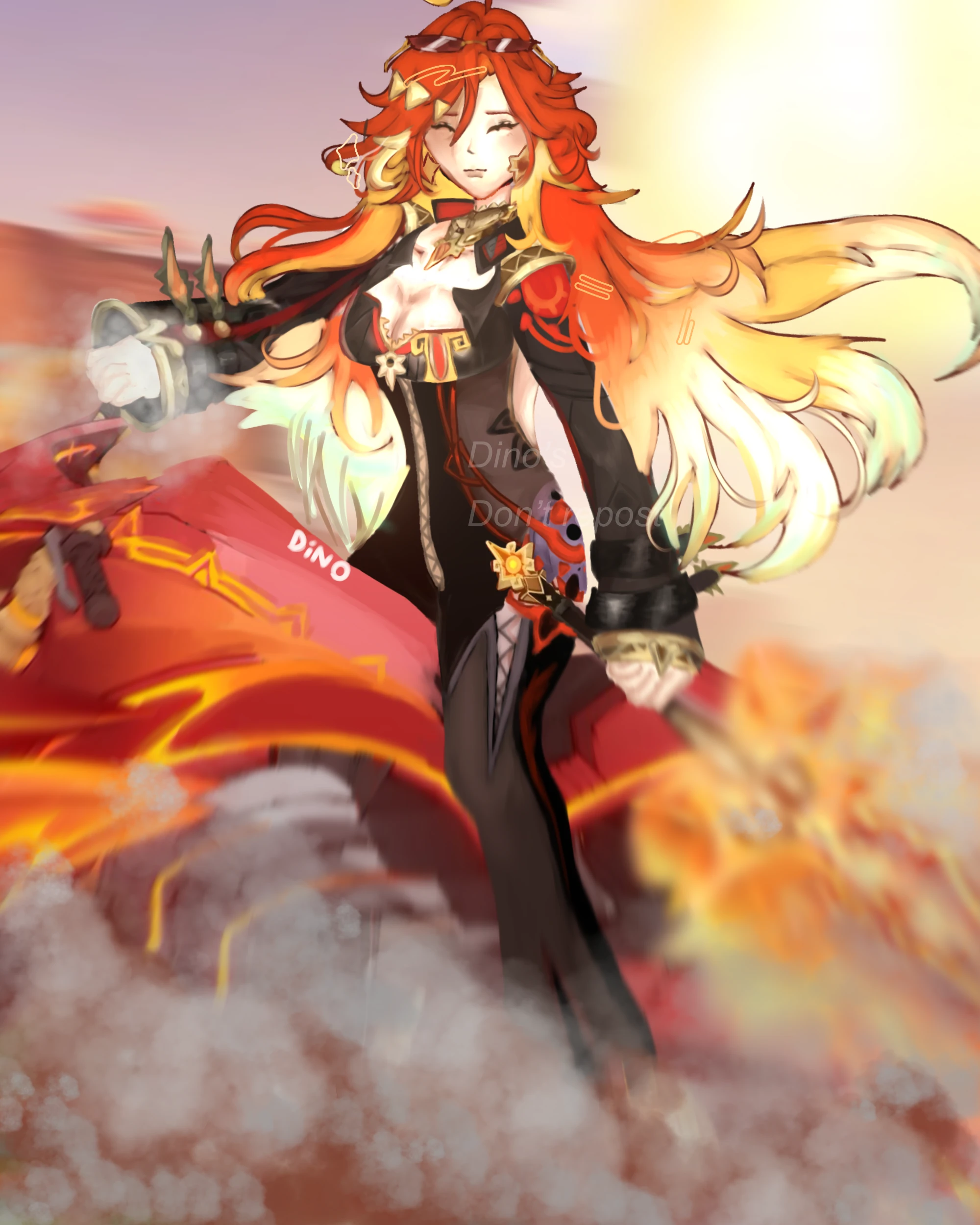 My Mavuika art I made for the contest!! ^^ Genshin Impact | HoYoLAB