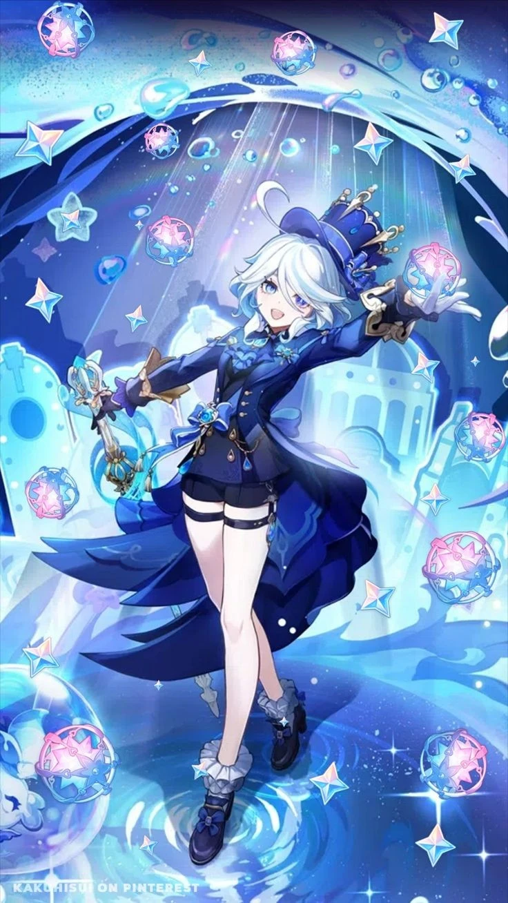 Furina ritual lock screen found on Pinterest Genshin Impact | HoYoLAB