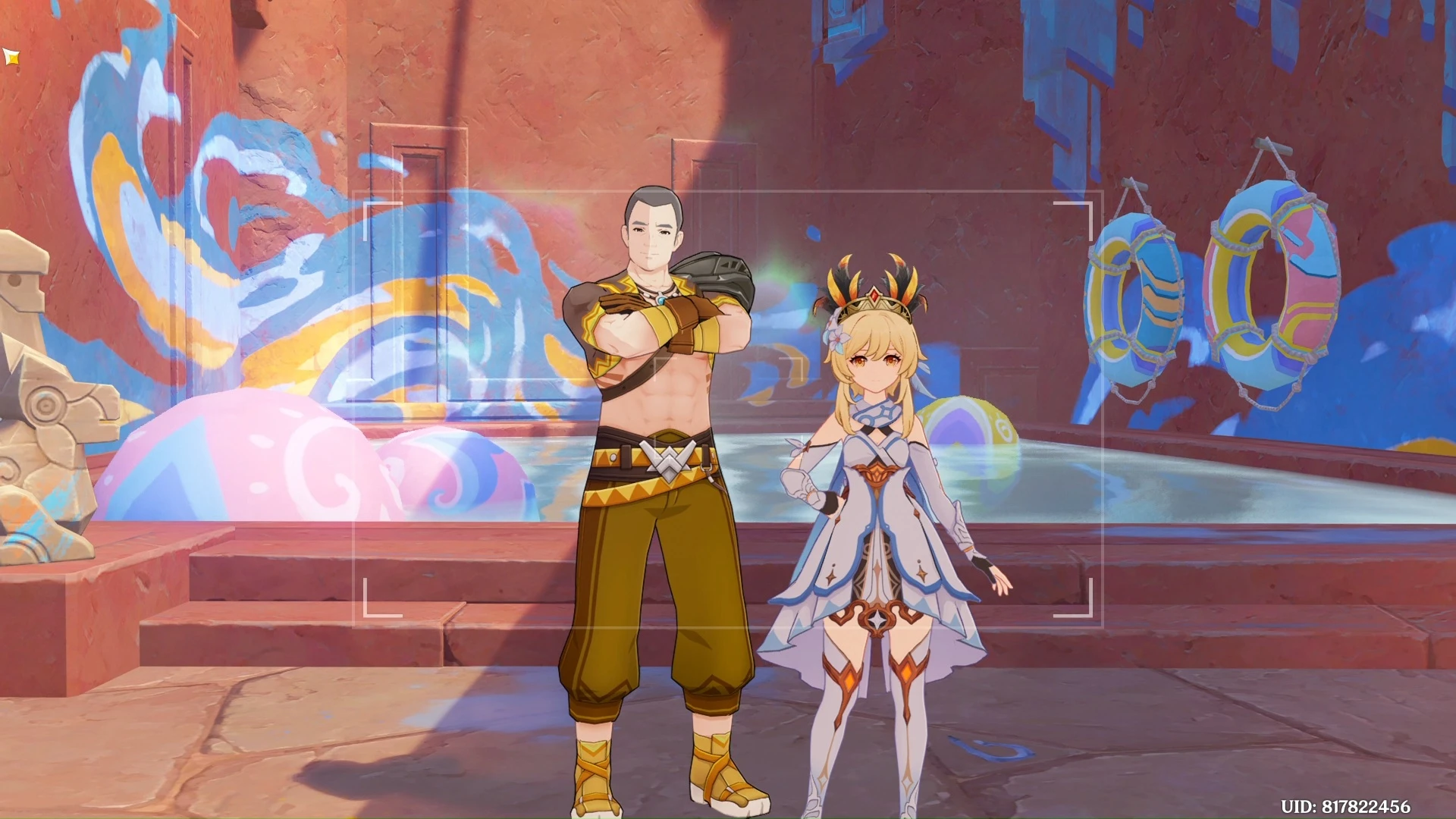 Dude has more muscle than any playable character.... Genshin Impact ...