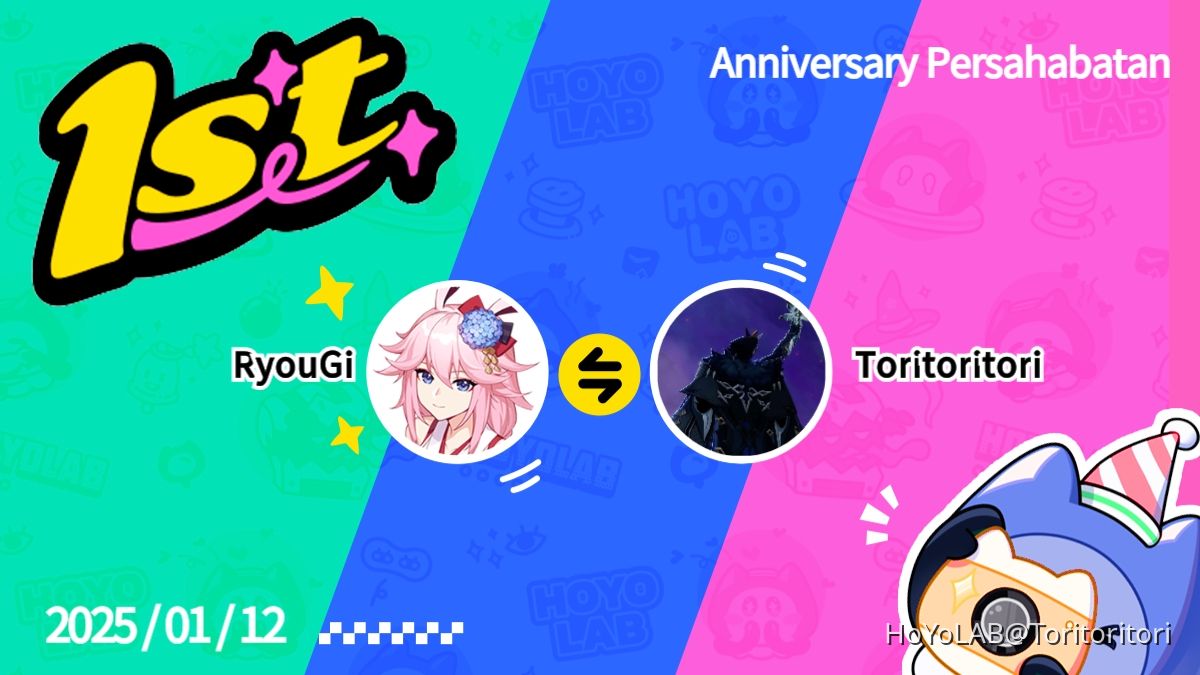 Woah Setahun!😸 | HoYoLAB