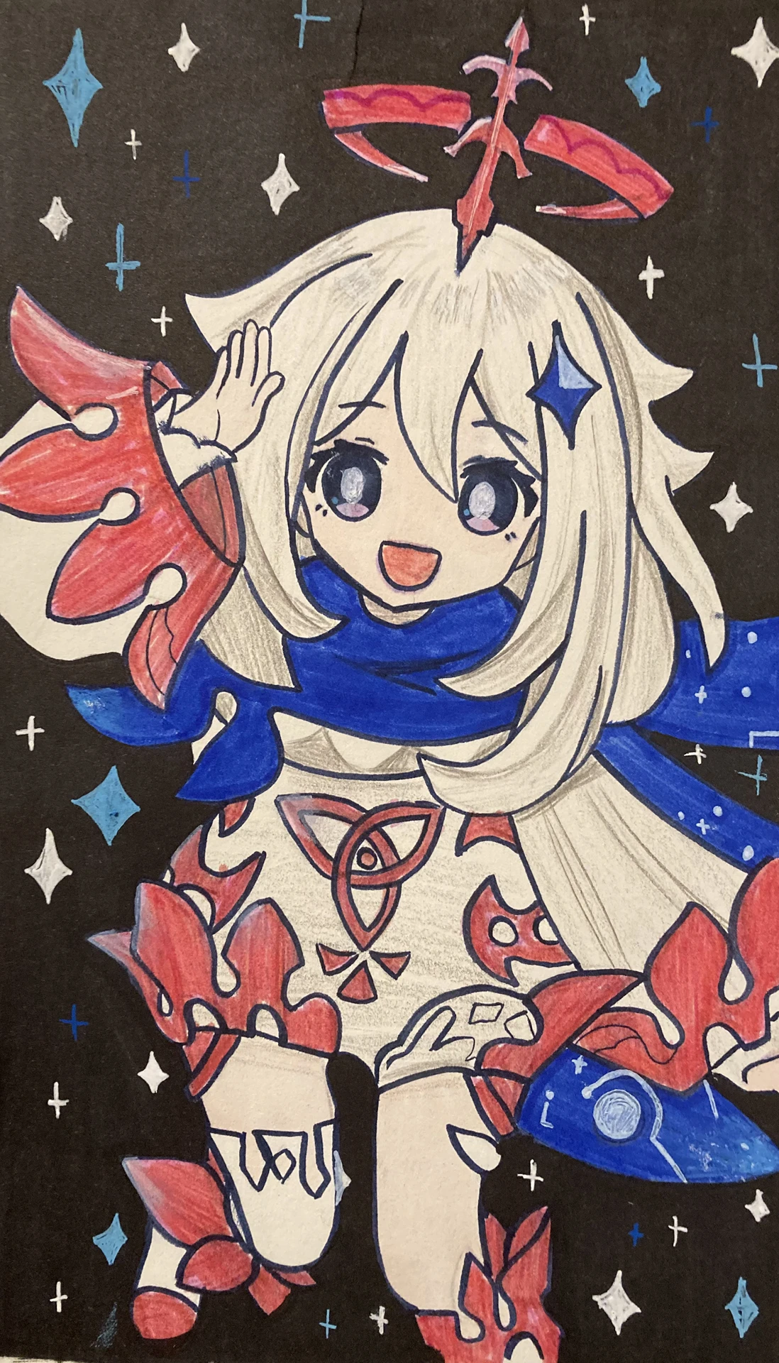 paimon art by me💙 Genshin Impact | HoYoLAB