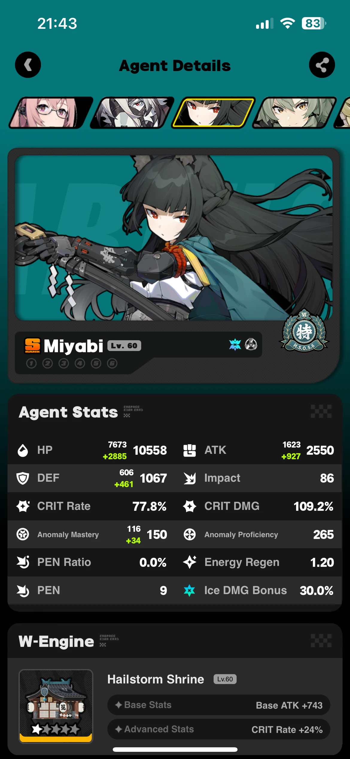 Miyabi Build Zenless Zone Zero | HoYoLAB
