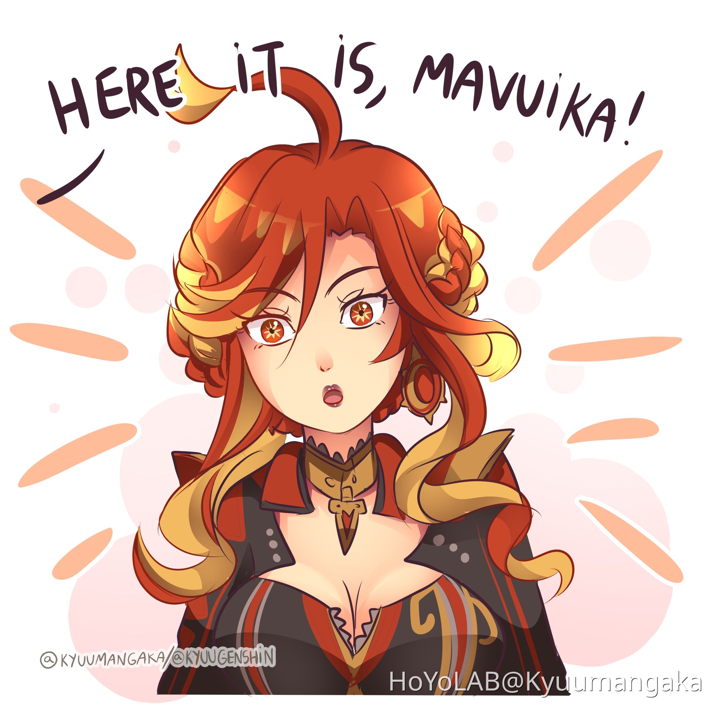 Mavuika with braids (fanart by me) Genshin Impact | HoYoLAB
