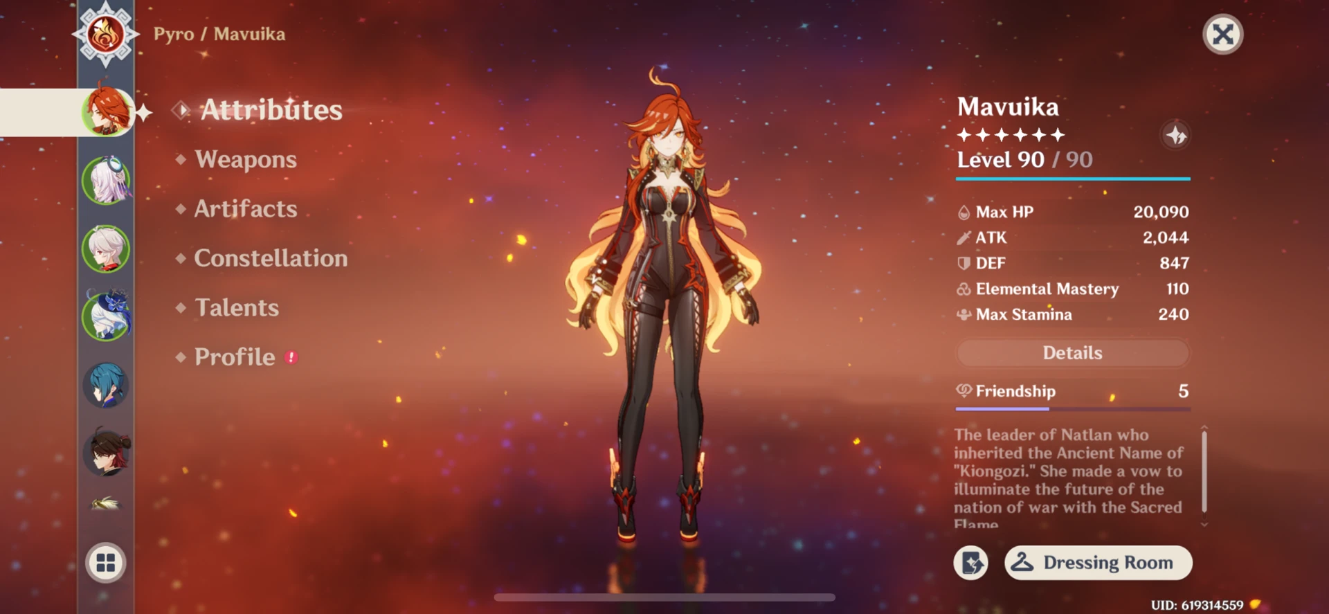 this is my finalized mavuika build im very proud! let me know your ...