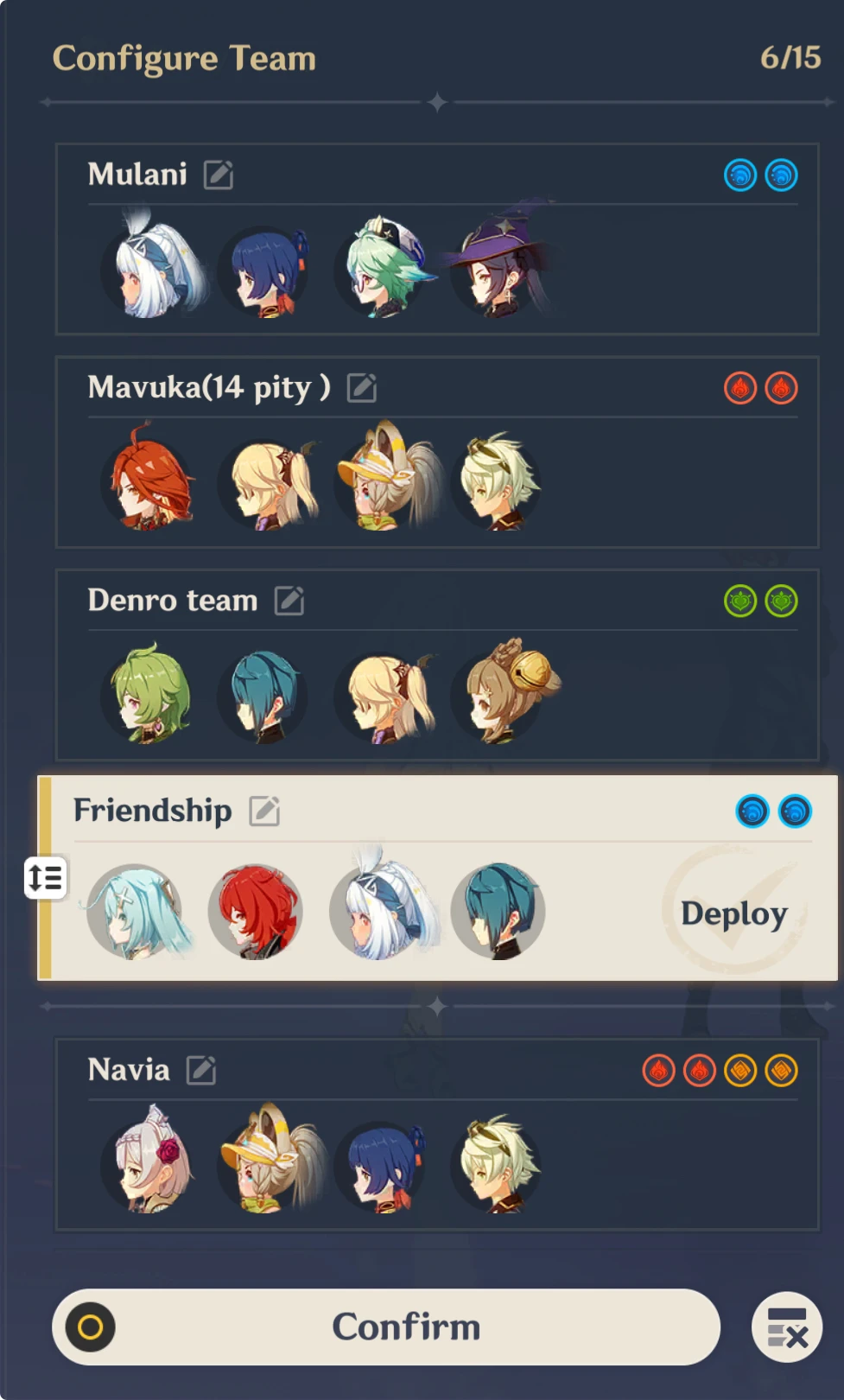 Is the mavuka team alright or should I change fishli to a cryo ...